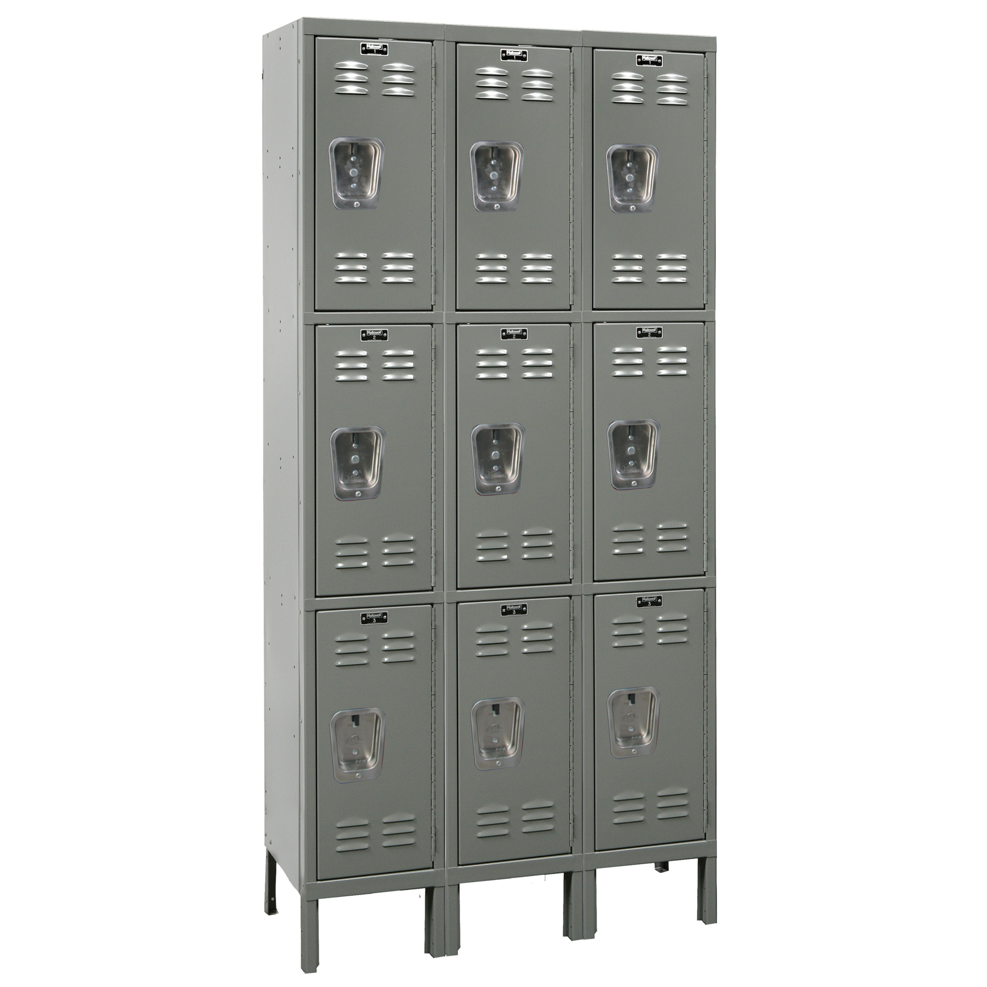 Hallowell, Triple Tier Premium Locker, Height 78 in, Width 36 in, Color ...