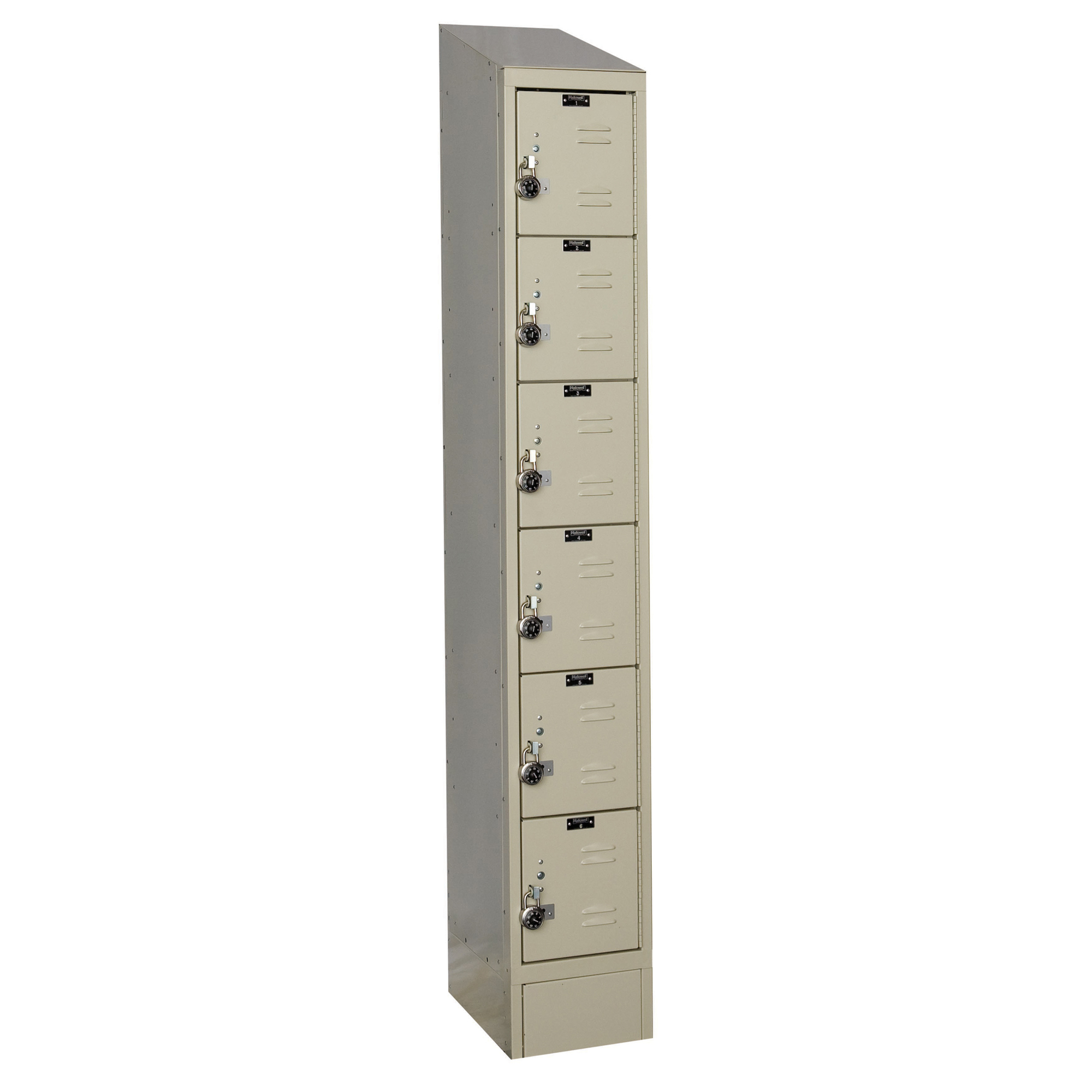 Hallowell, Six Tier ReadyBuilt Locker, Height 82 in, Width 12 in, Color ...