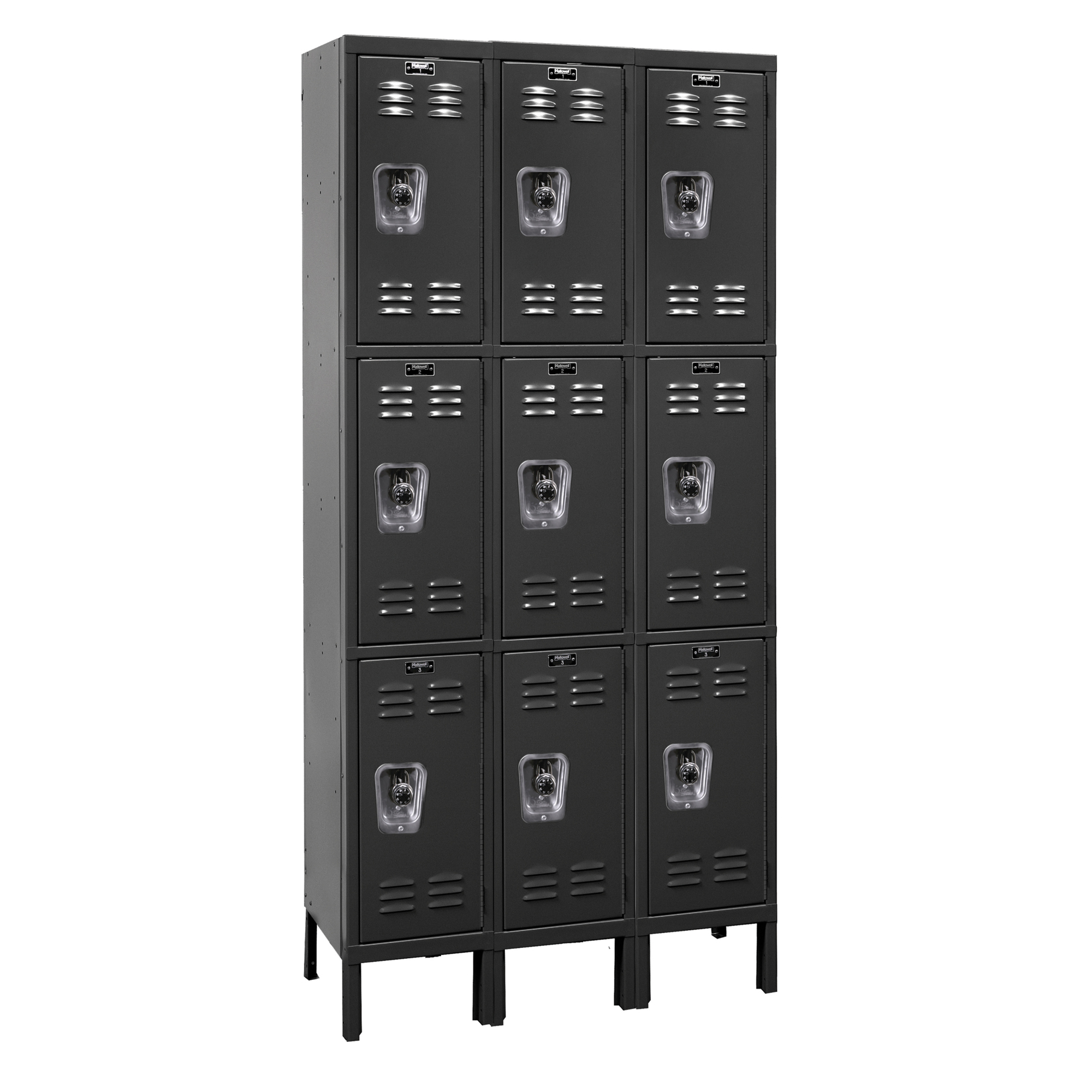 Hallowell, Triple Tier ReadyBuilt Locker, Height 78 in, Width 36 in ...