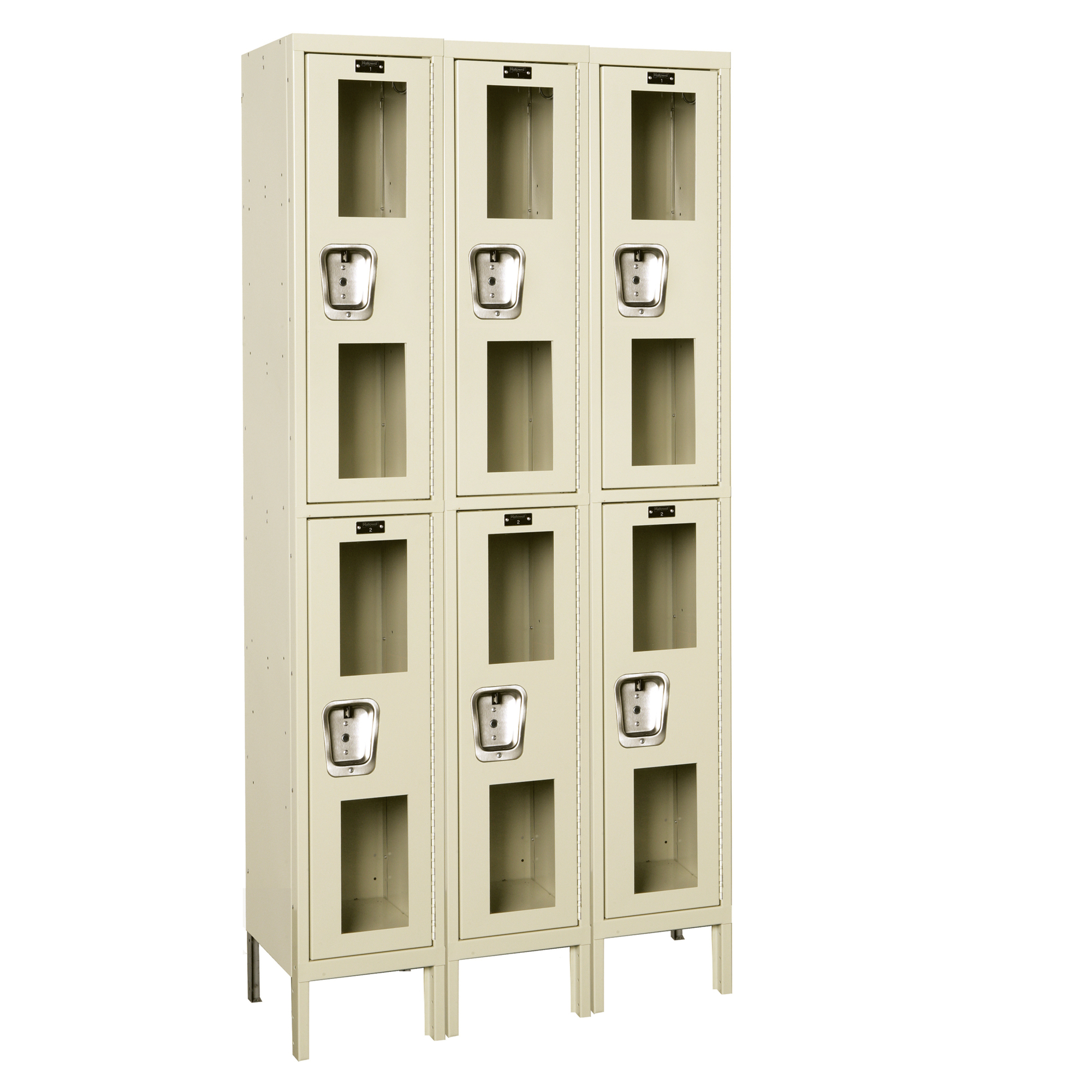 Hallowell, Double Tier Safety-View Locker, Height 78 in, Width 36 in ...