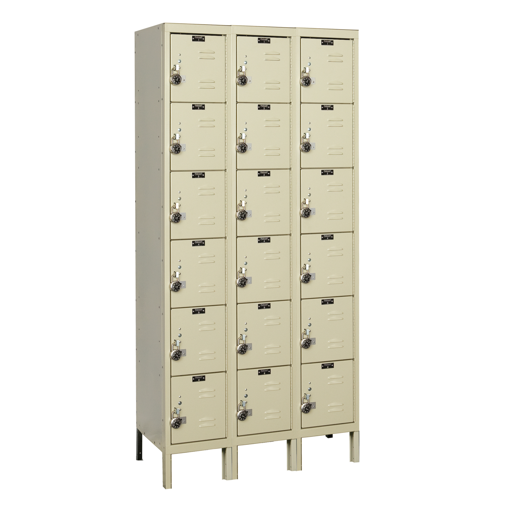 Hallowell, Six Tier ReadyBuilt Locker, Height 78 in, Width 36 in, Color ...