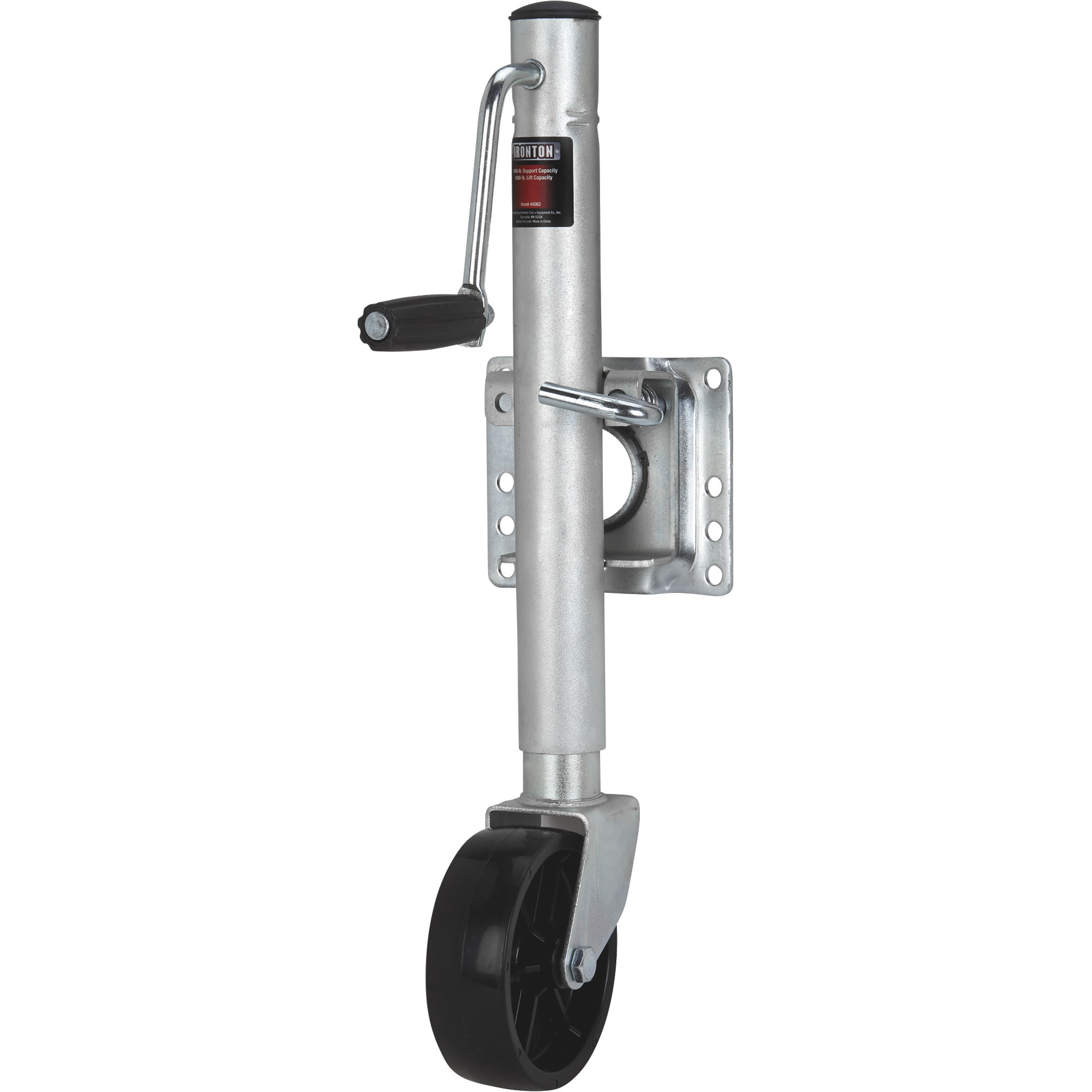 Ironton Bolt-On Side-Wind Marine Swivel Jack, 1000-Lb. Capacity, Zinc ...