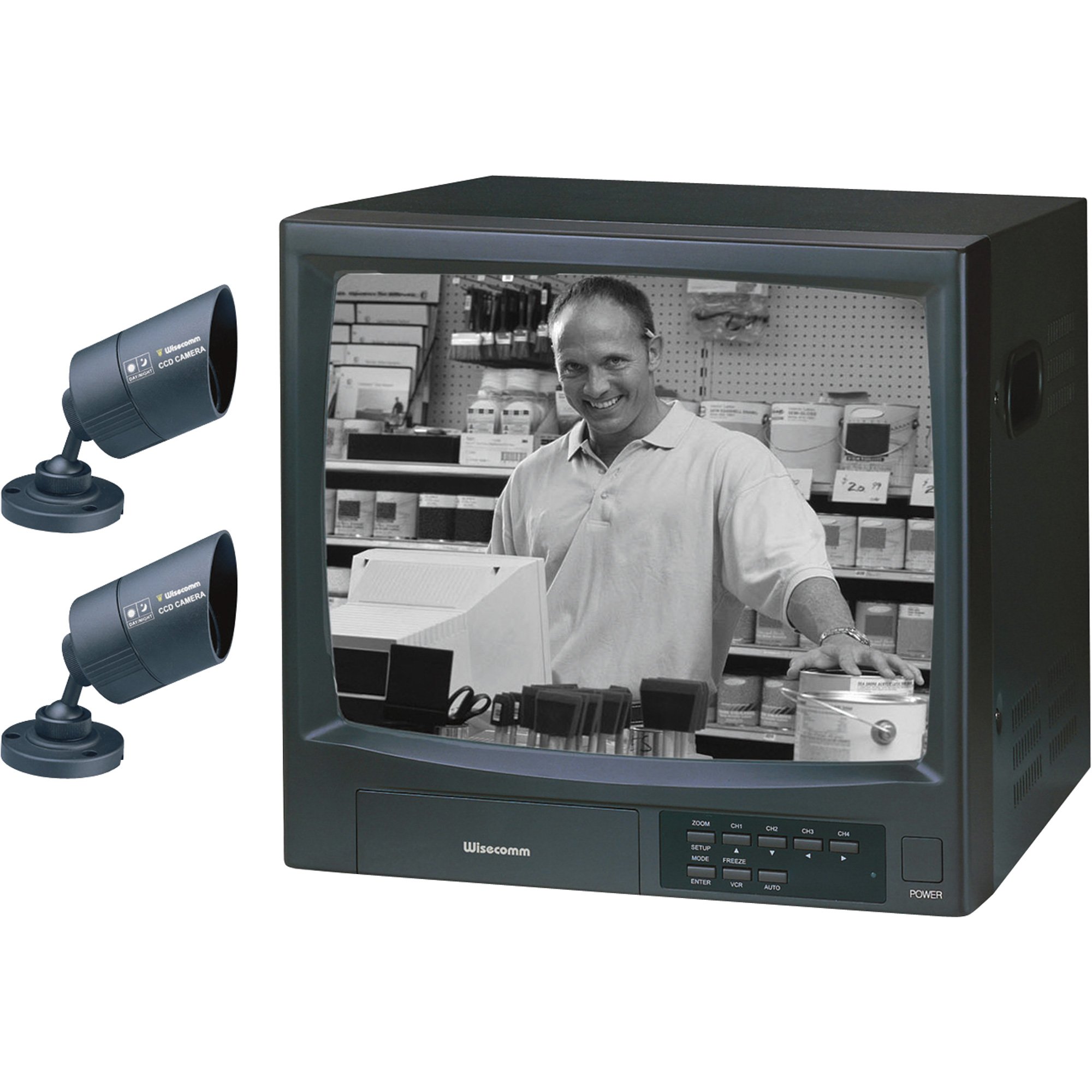 Clover 14in. Black & White 2-Camera System, Model# OW1422 | Northern Tool