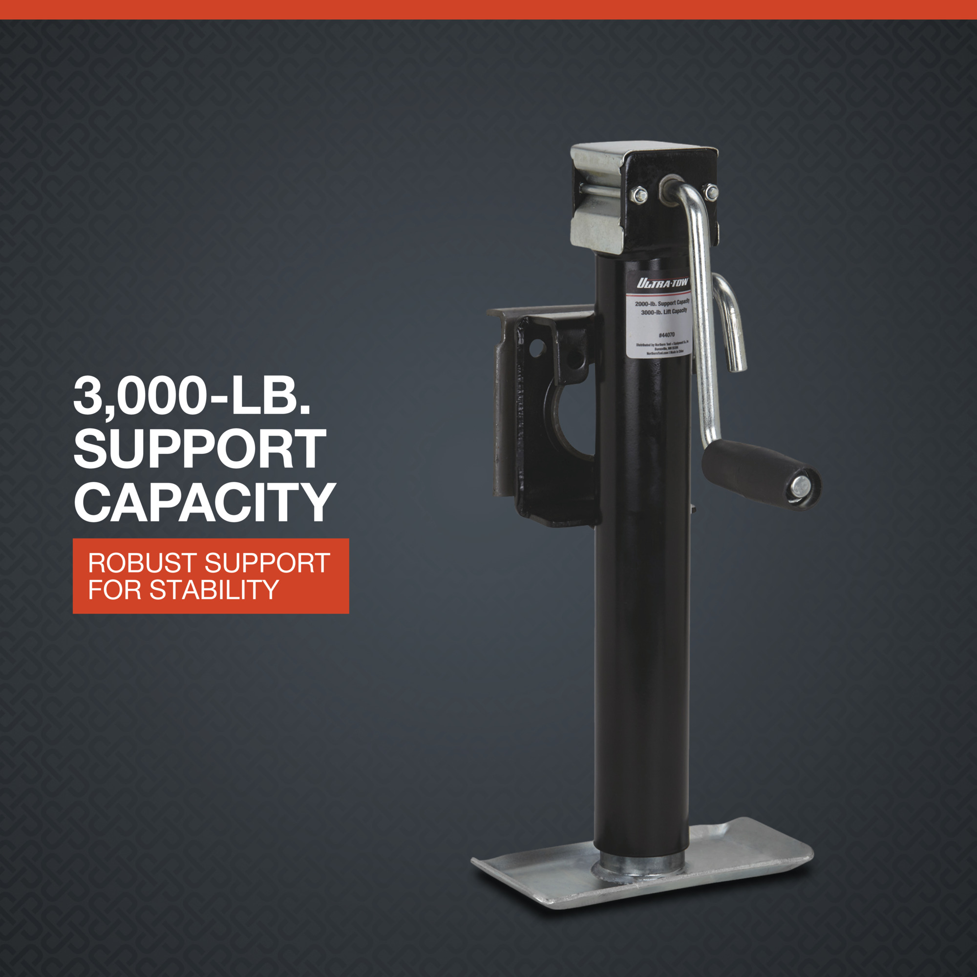 Ultra-Tow Snap Ring Sidewind Swivel Jack, 2000-Lb. Lift Capacity ...