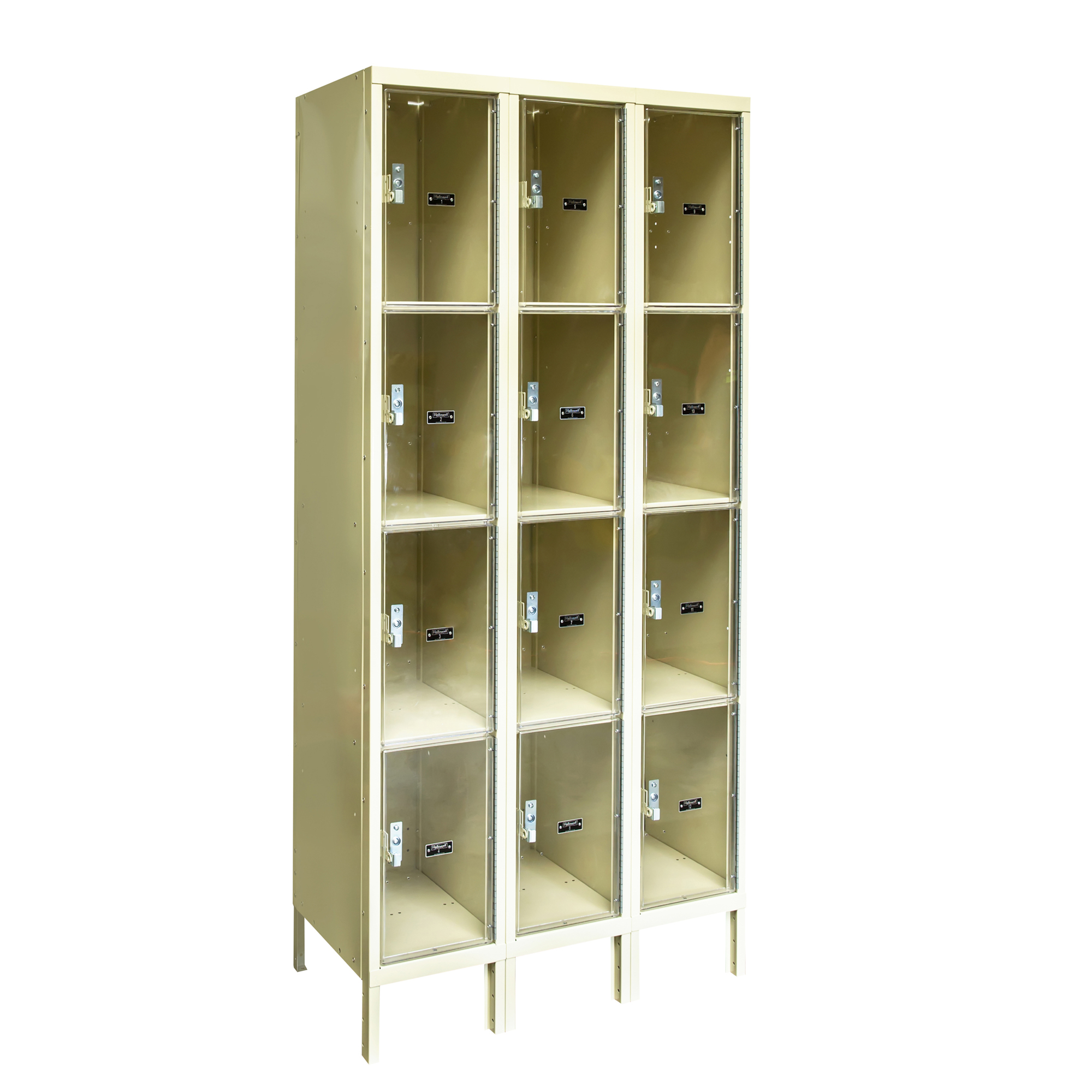 Hallowell, Four Tier Safety-View Plus Locker, Height 78 in, Width 36 in ...
