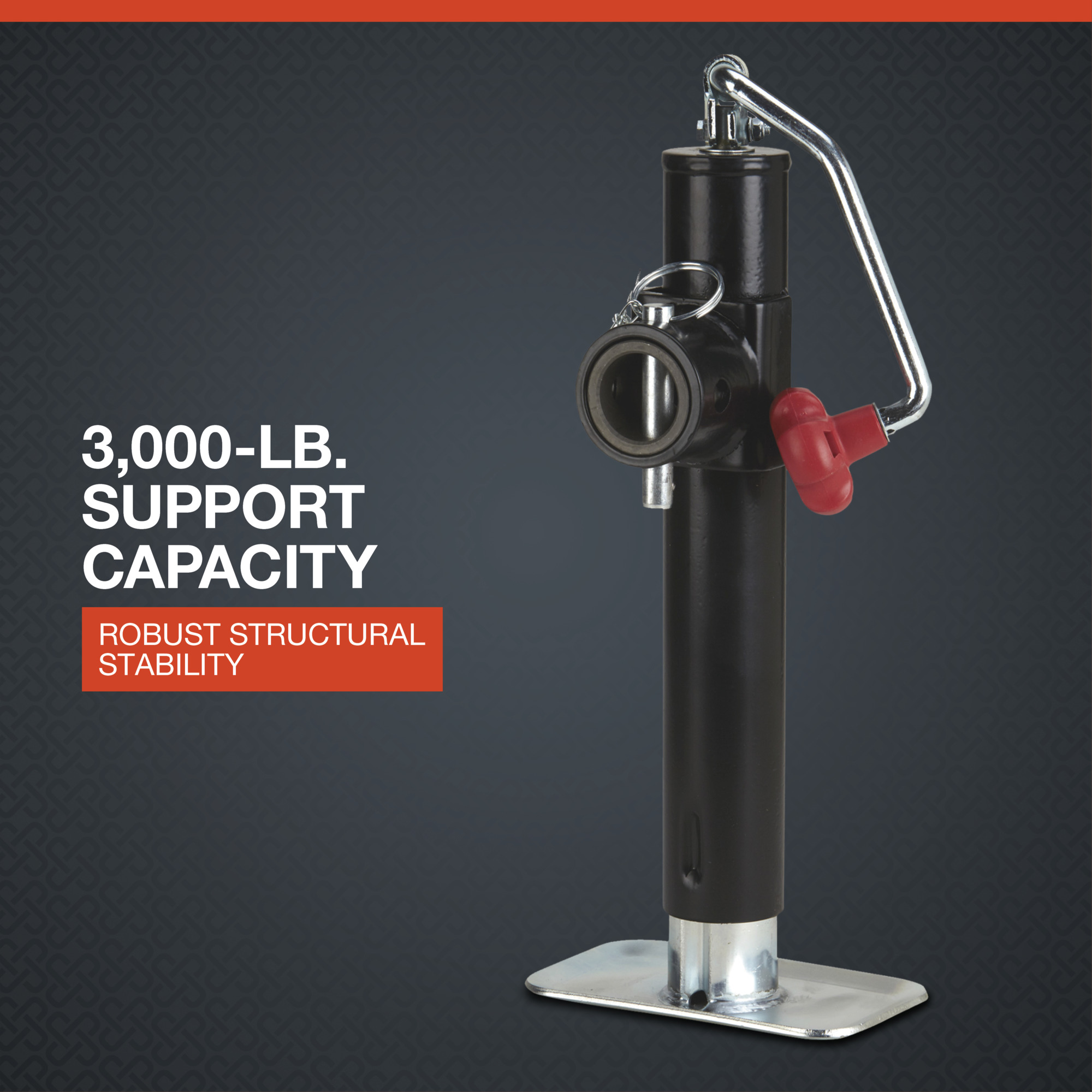 Ultra-Tow Topwind Round Tube-Mount Jack, 2000-Lb. Lift Capacity ...