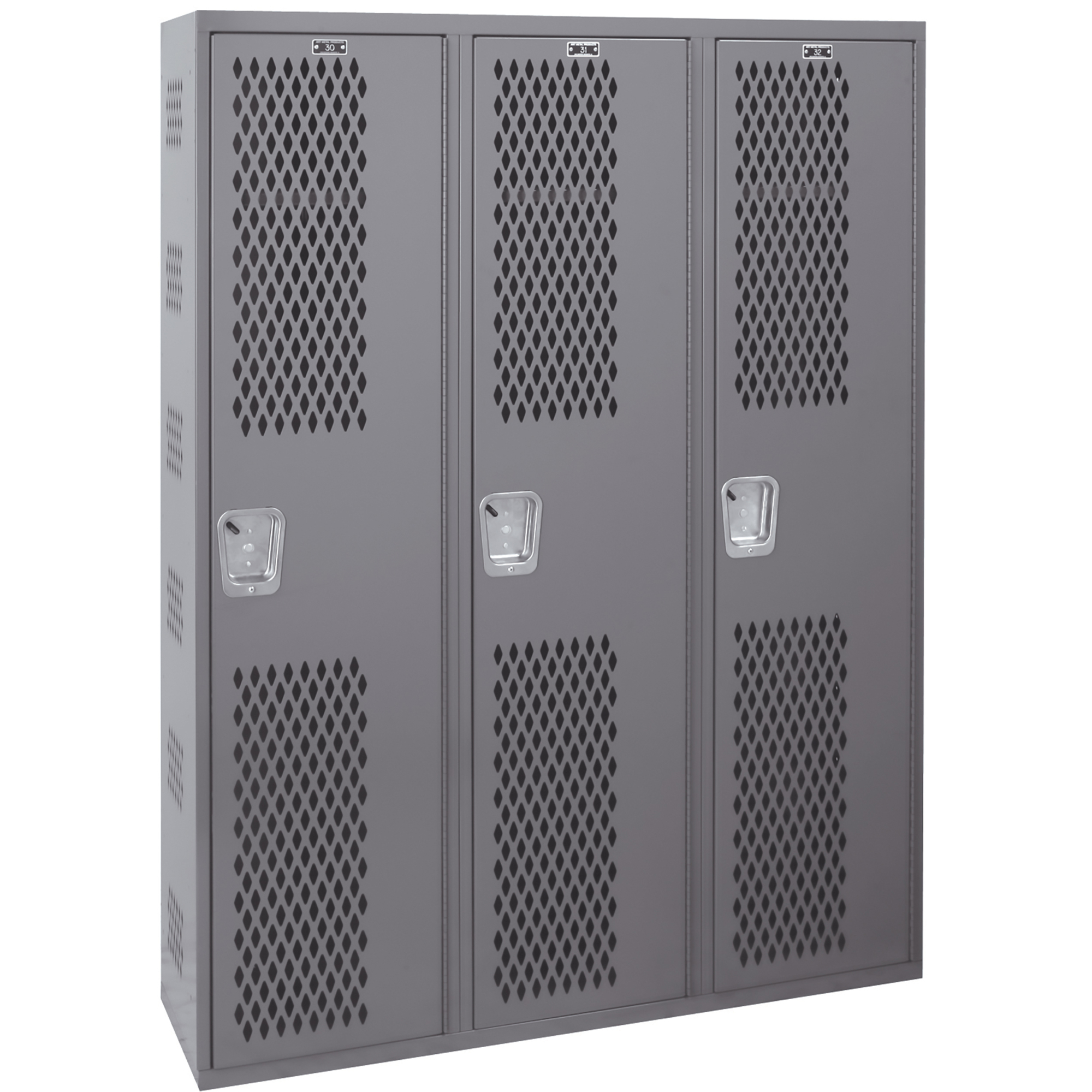 Hallowell, Single Tier Welded Single-Point Ventilated Locker, Height 72 ...