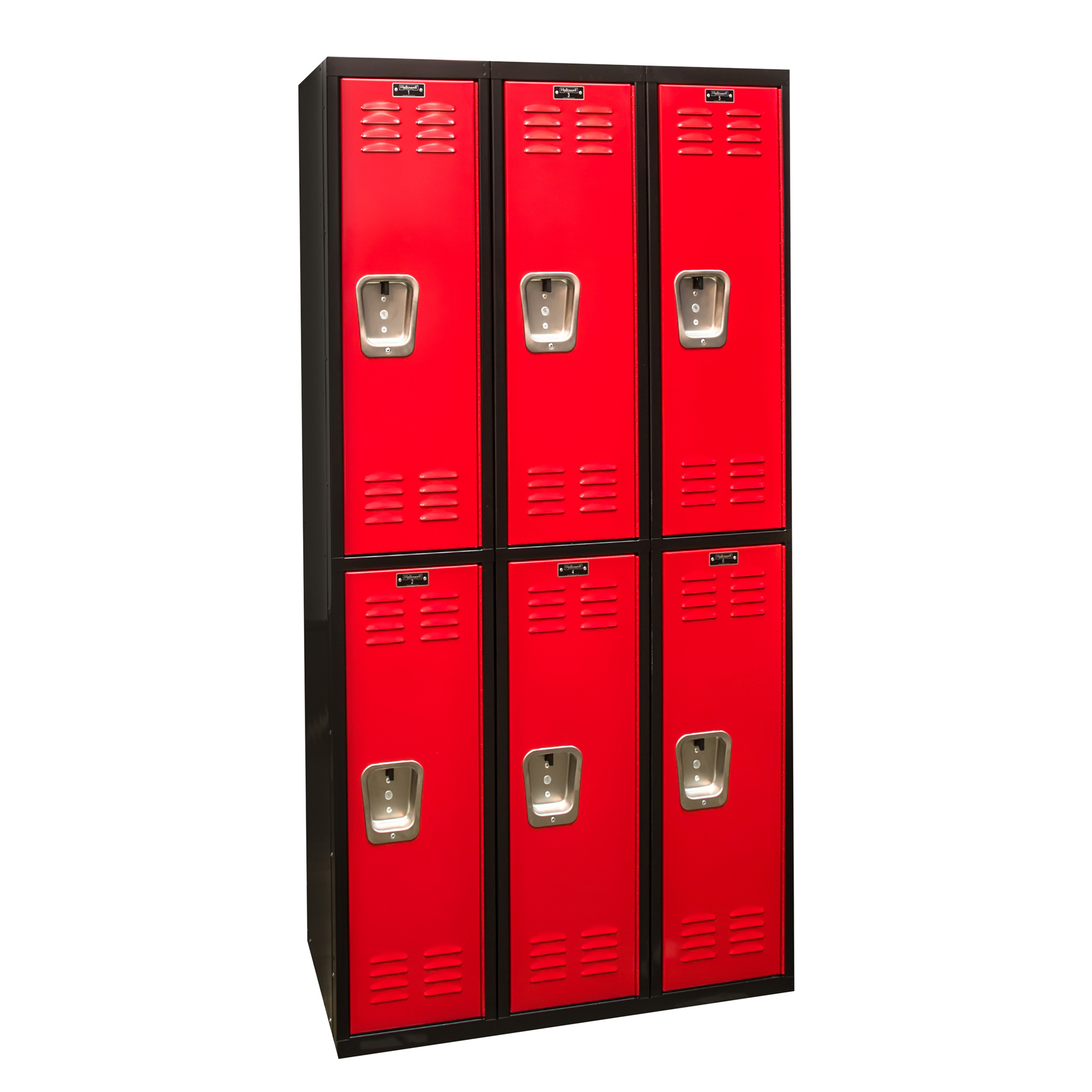 Hallowell, Double Tier Black Tie Locker, Height 72 in, Width 12 in ...