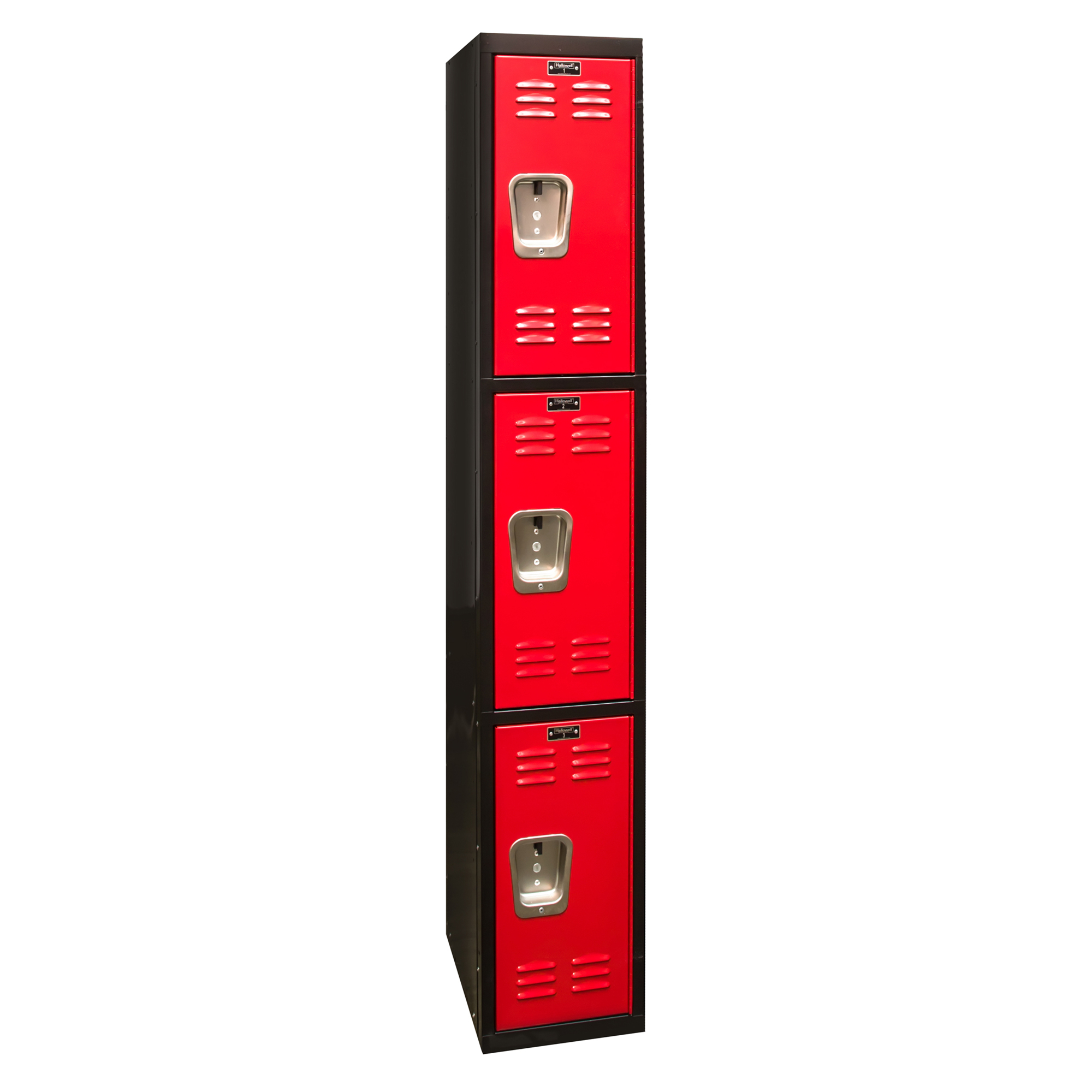 Hallowell, Triple Tier Black Tie Locker, Height 72 in, Width 12 in ...
