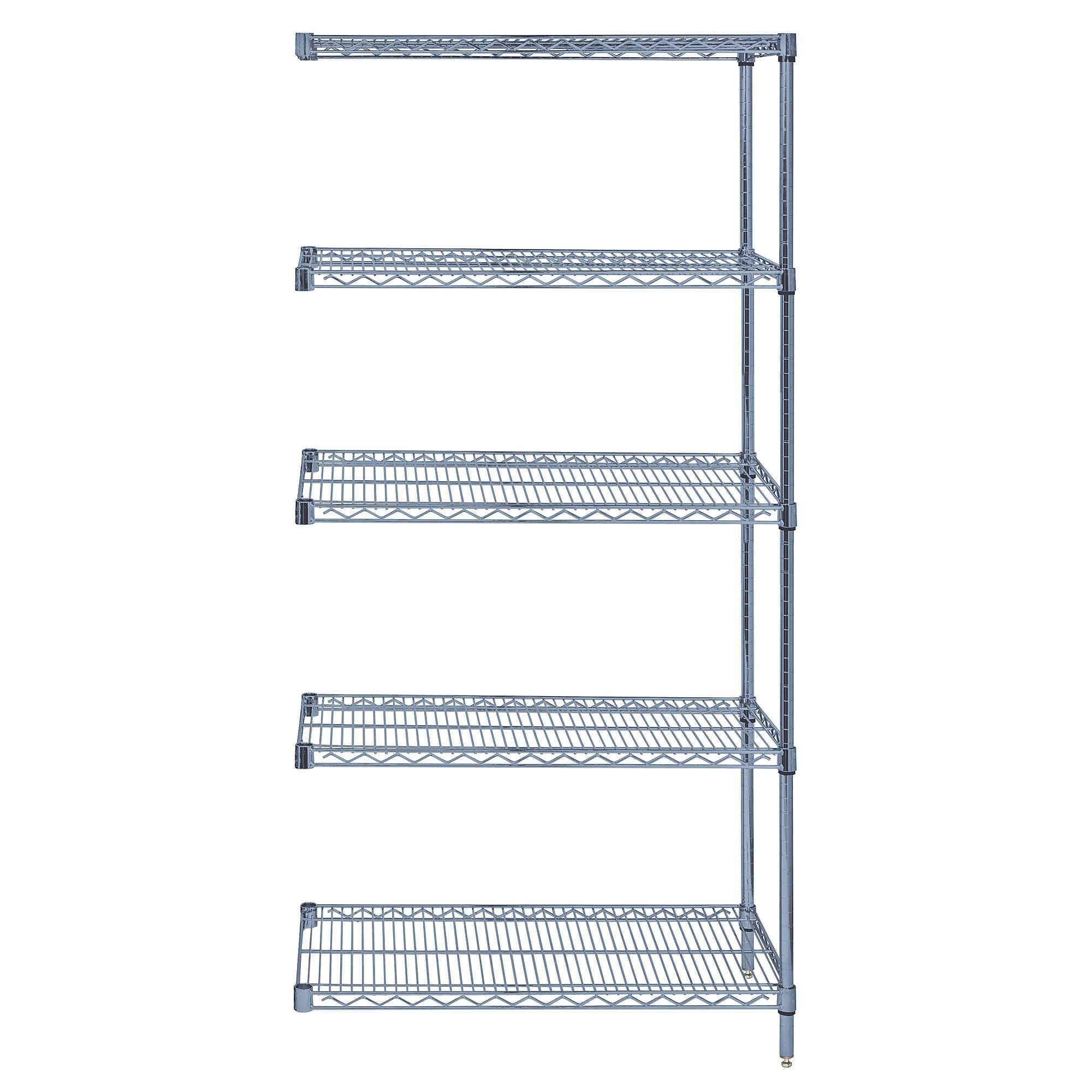 Quantum, Wire 5 Shelf Add-On Kit GRAY 54in., Height 54 in, Width 36 in ...