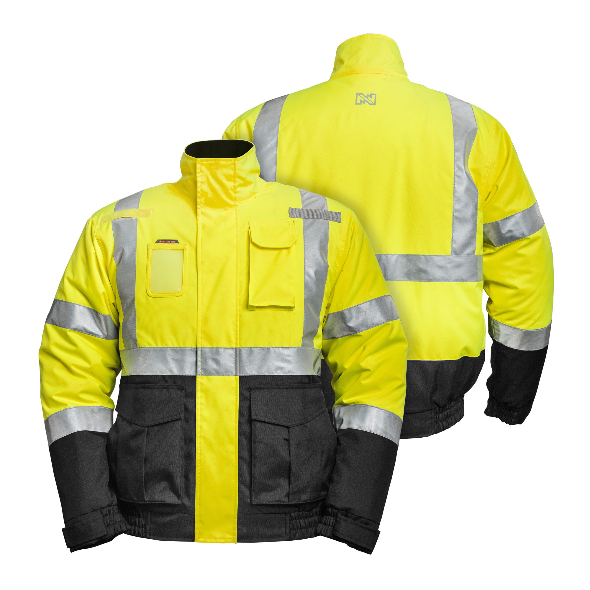 Fieldsheer, Men's 7.4V Heated Hi-Viz Jacket Class 3 Size M, Color Hi ...