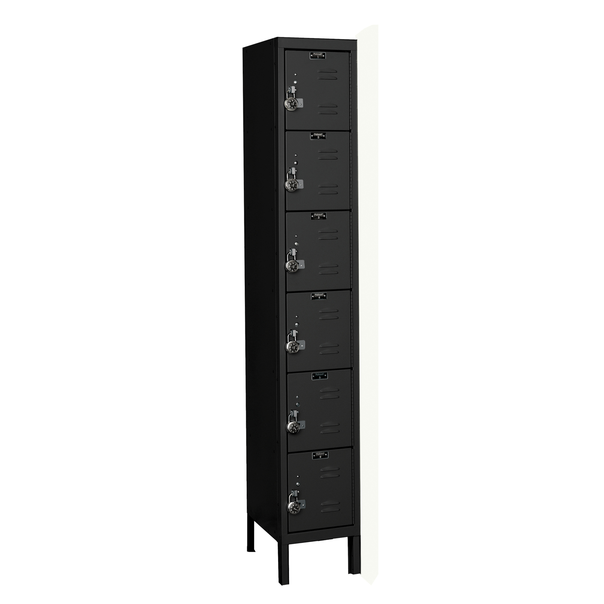Hallowell, Six Tier ReadyBuilt Locker, Height 78 in, Width 12 in, Color ...