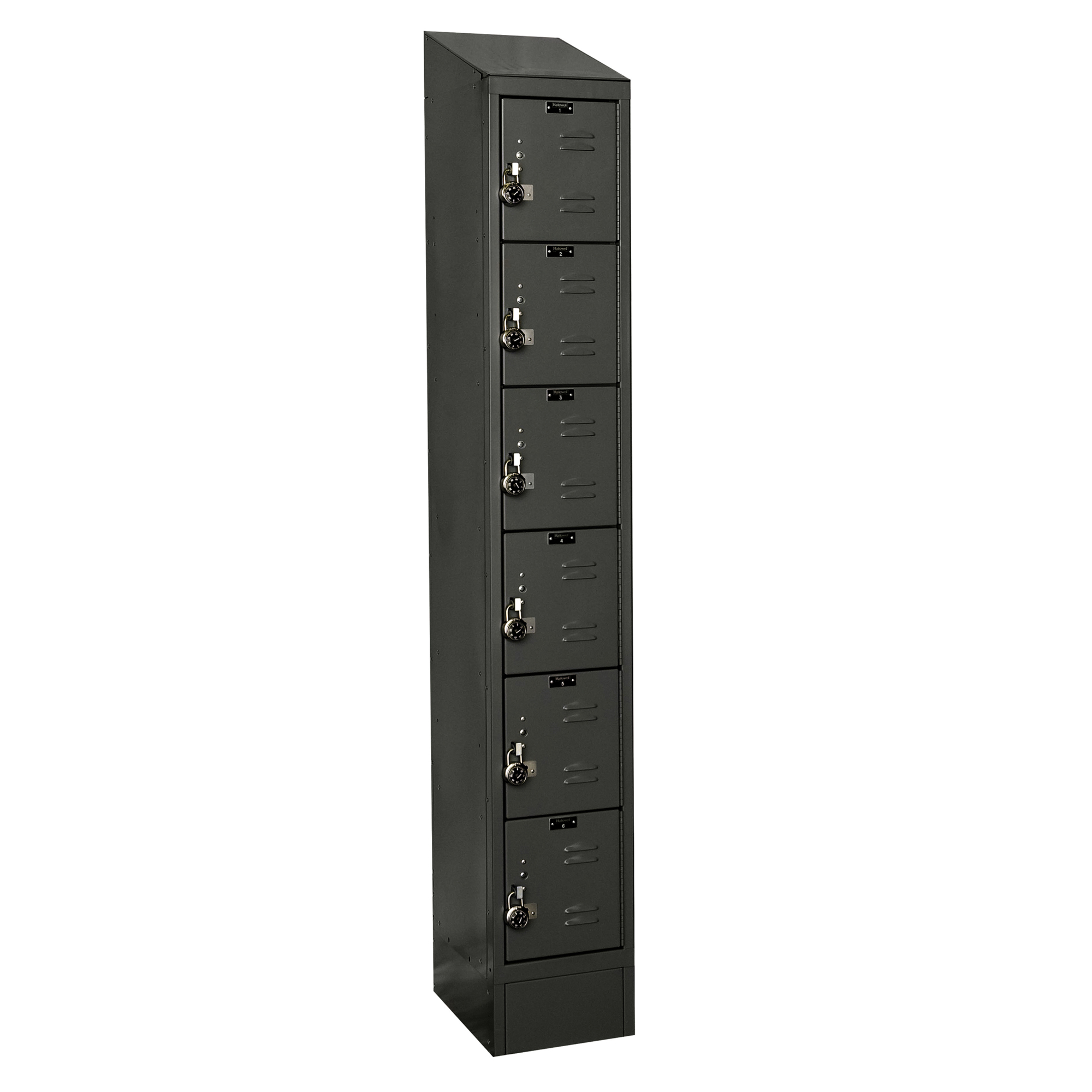 Hallowell, Six Tier ReadyBuilt Locker, Height 82 in, Width 12 in, Color ...