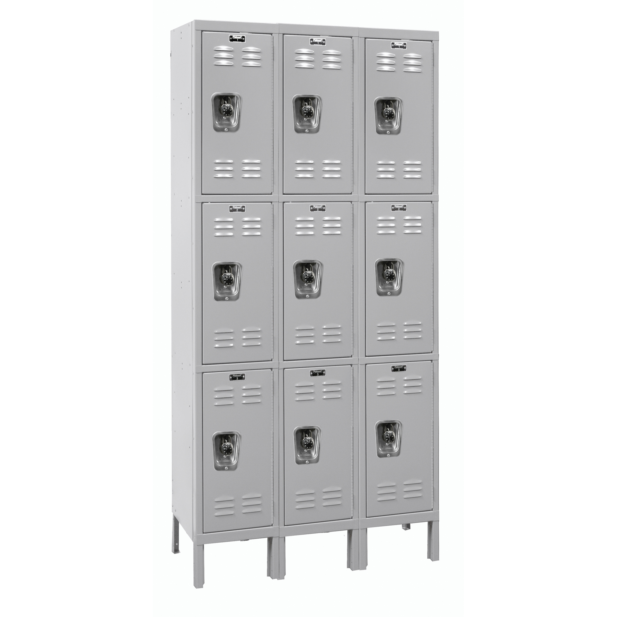 Hallowell, Triple Tier ReadyBuilt Locker, Height 78 in, Width 36 in ...