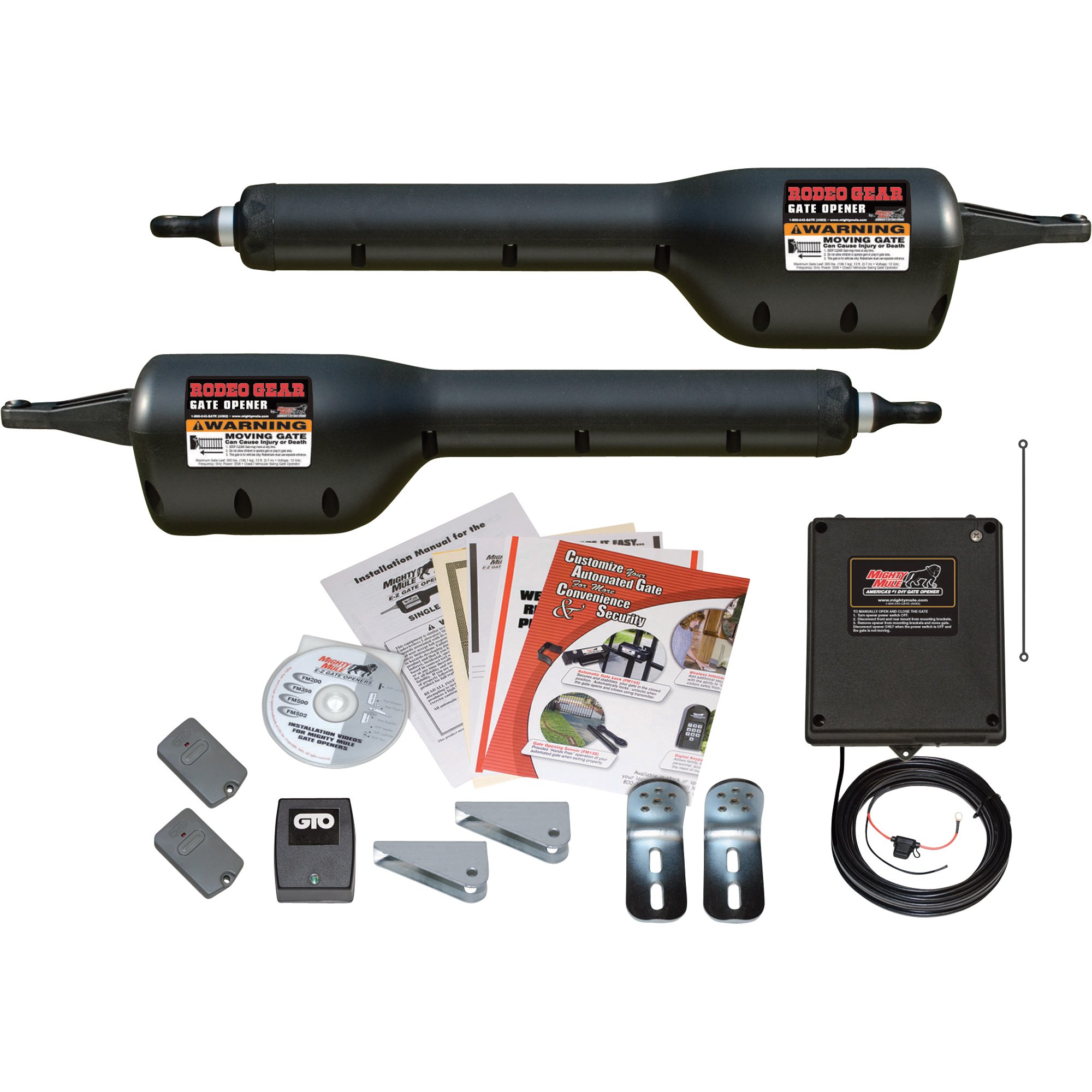 Mighty Mule Medium-Duty Dual Swing Gate Opener, Model# RG-MDD ...