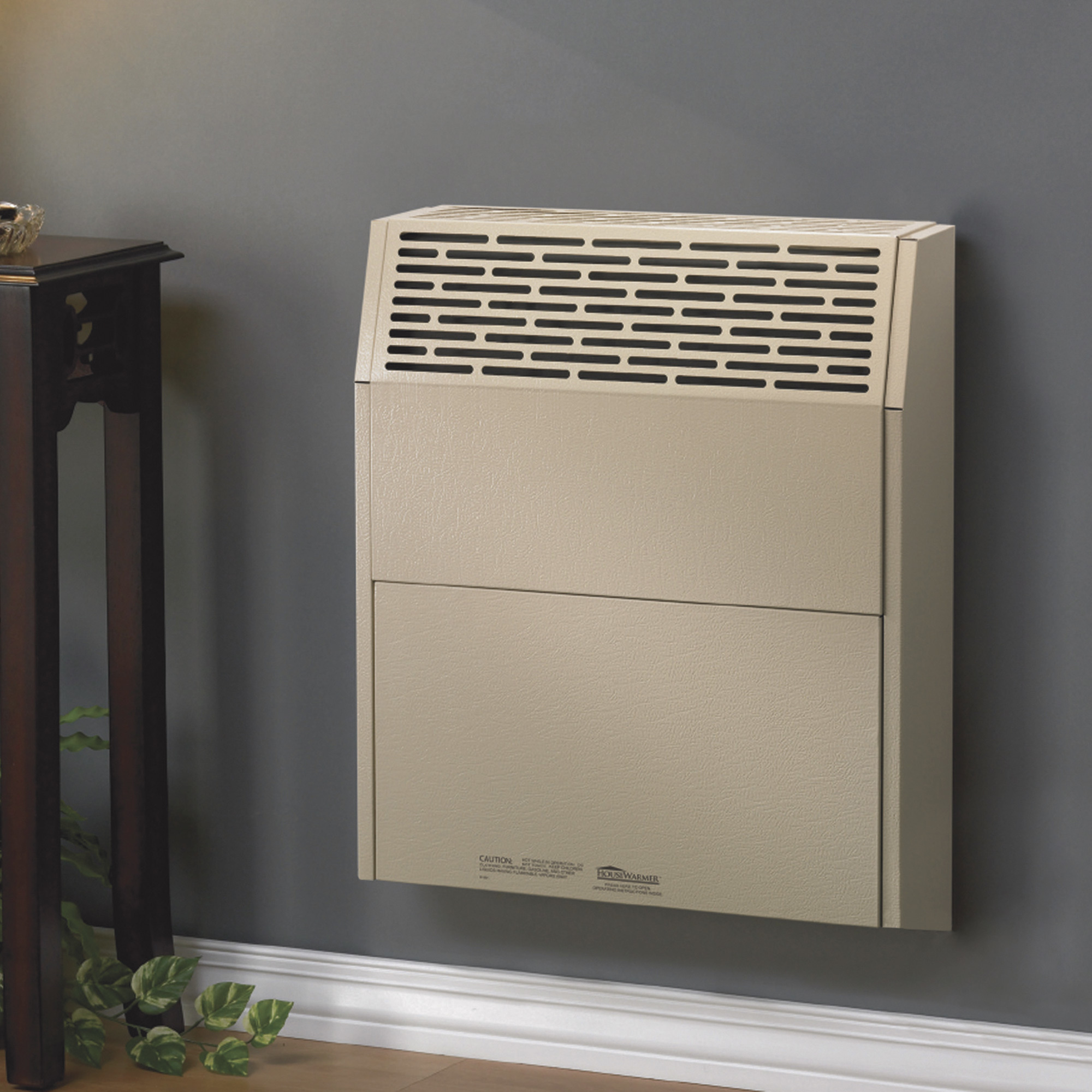 HouseWarmer Slim-Profile Direct Vent Heater with Blower, Natural Gas ...