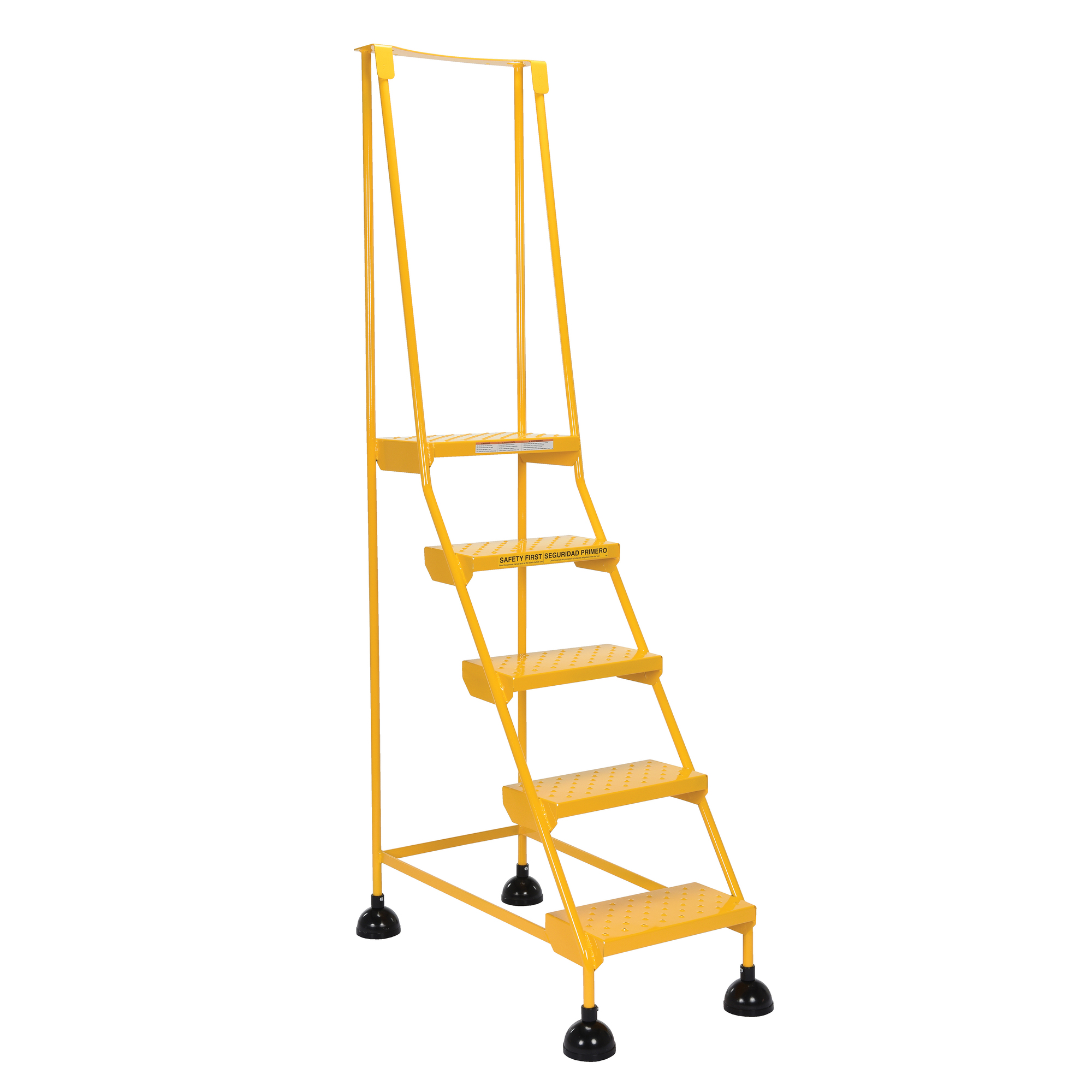 Vestil, 5 perforated step spring loaded ladder, Overall Height 82.438 ...