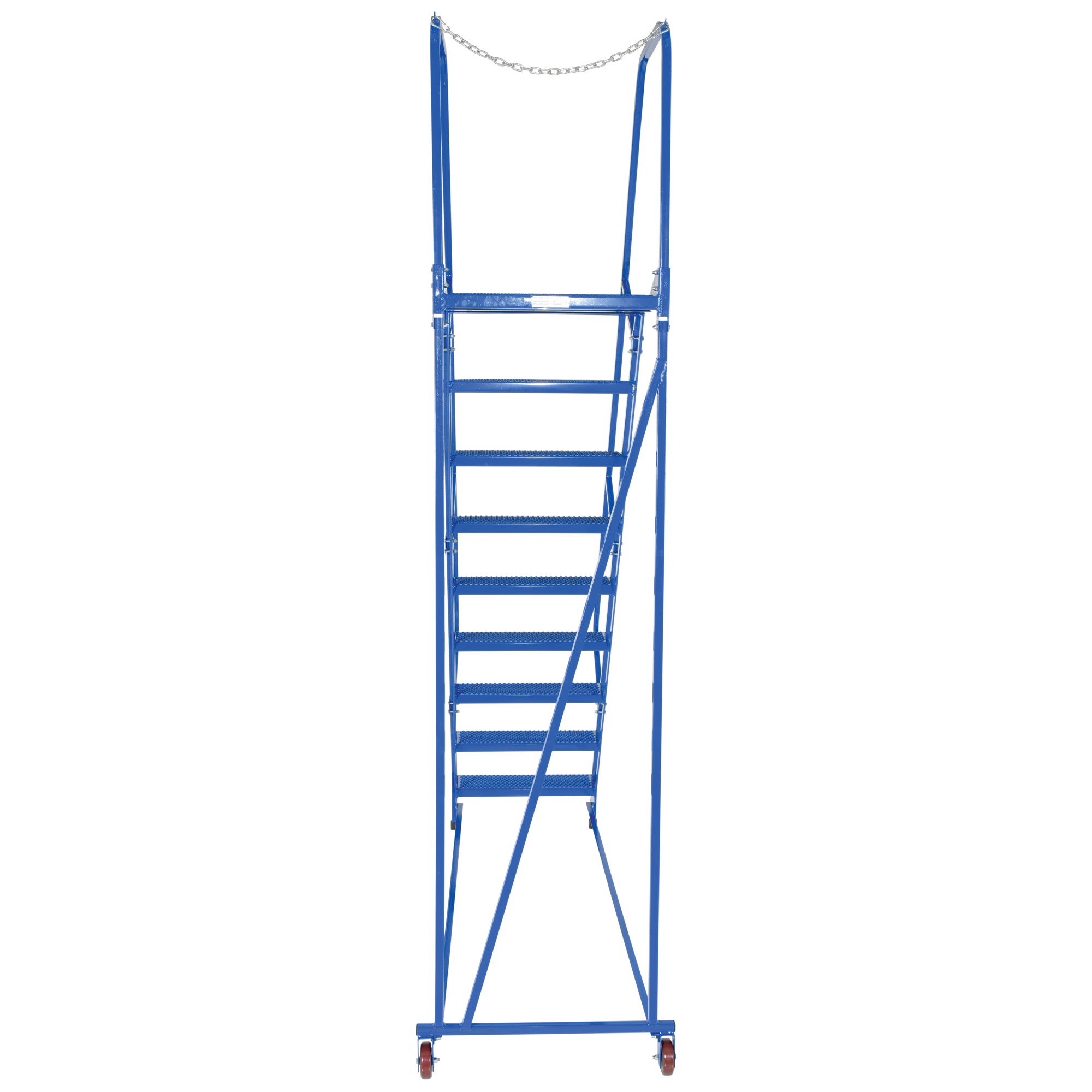 Vestil, 9 Step Perforated Maintenance Ladder, Overall Height 120 in ...
