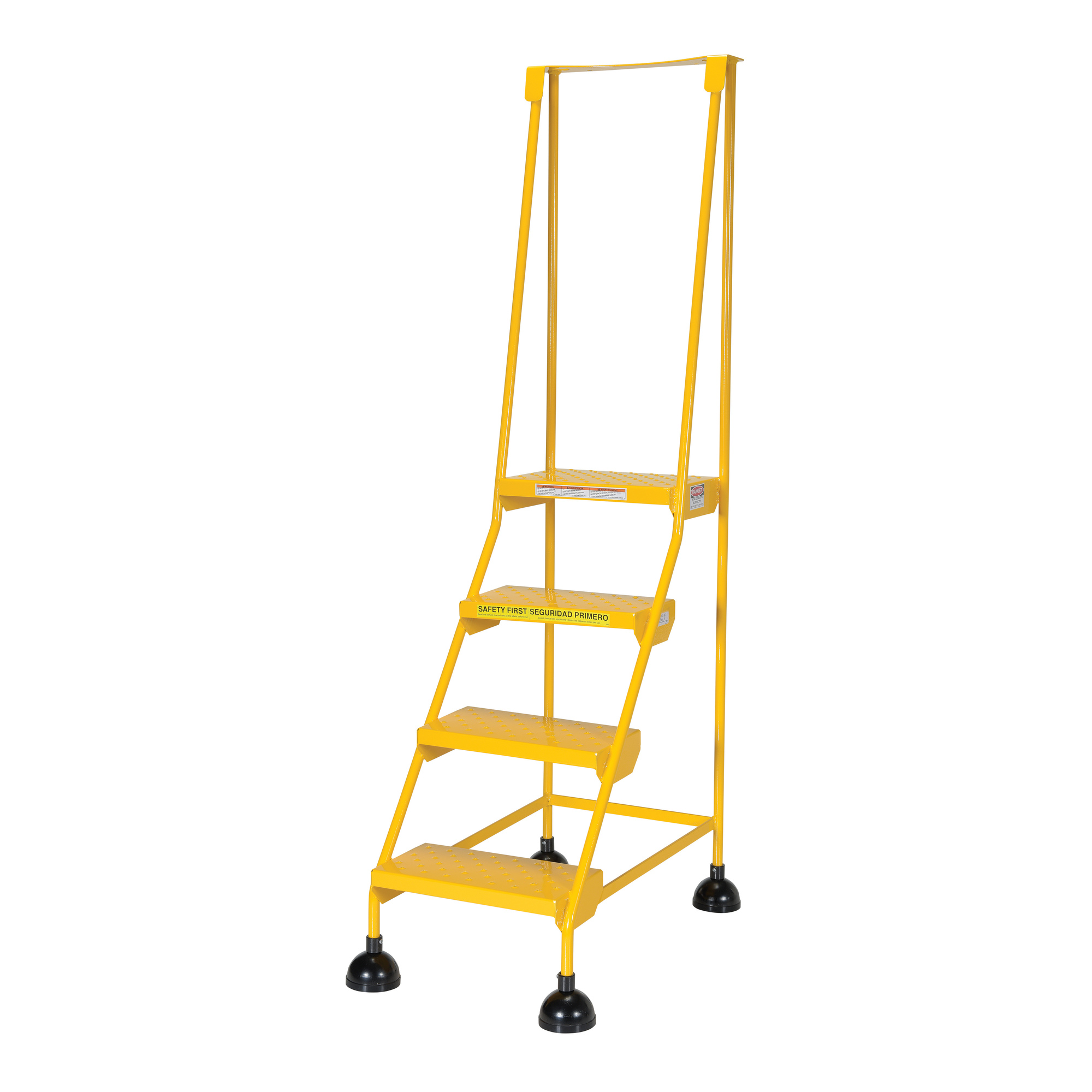 Vestil, 4 Step Perforated Spring Loaded Ladder, Overall Height 72.9375 ...
