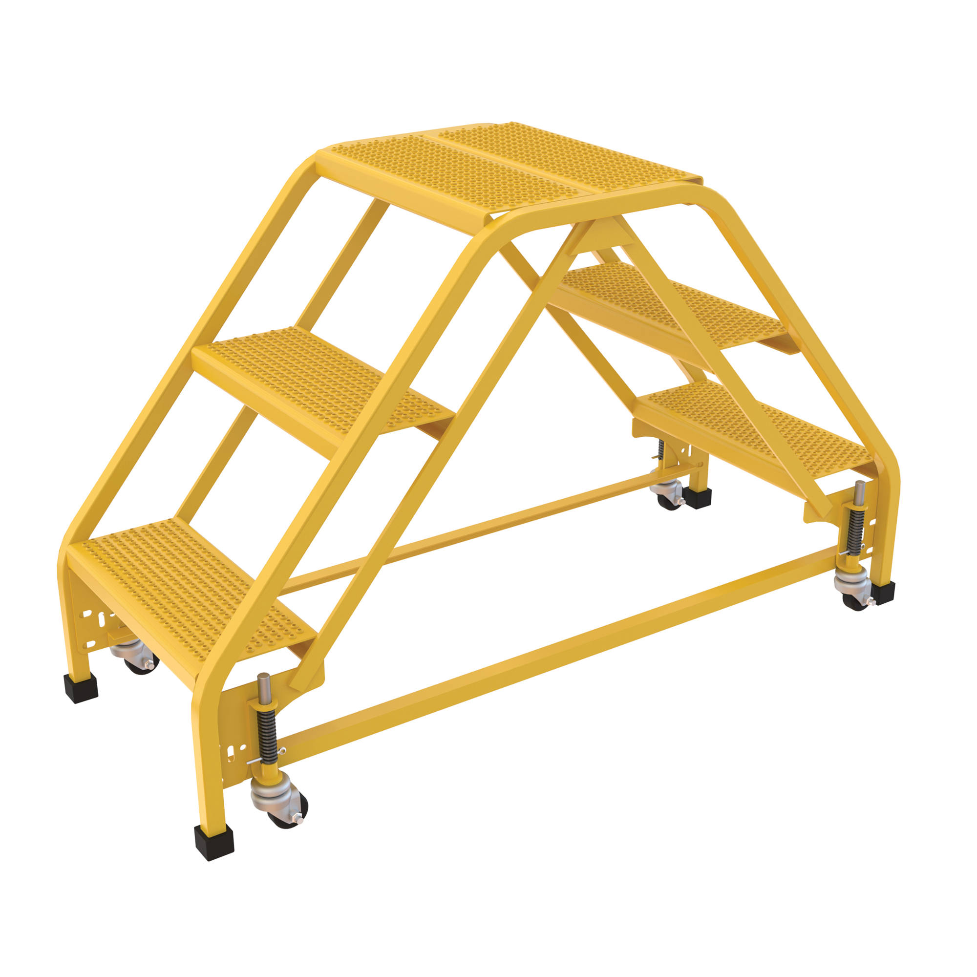 Vestil Dual-Sided Step Ladder - 3 Steps, 30in. Overall Height, Steel ...