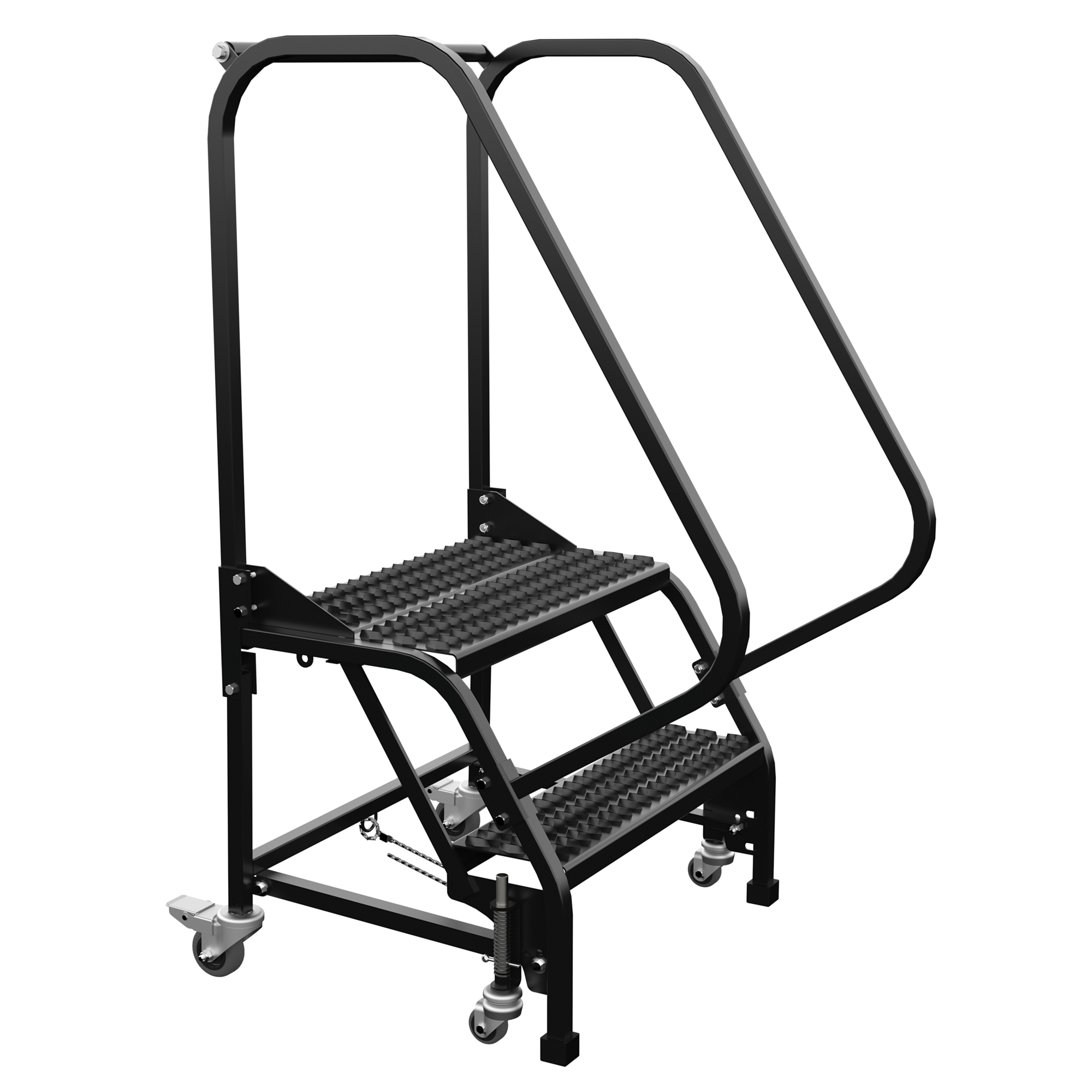 Vestil, 2 Step grip strut warehouse ladder, Overall Height 50 in, Steps ...