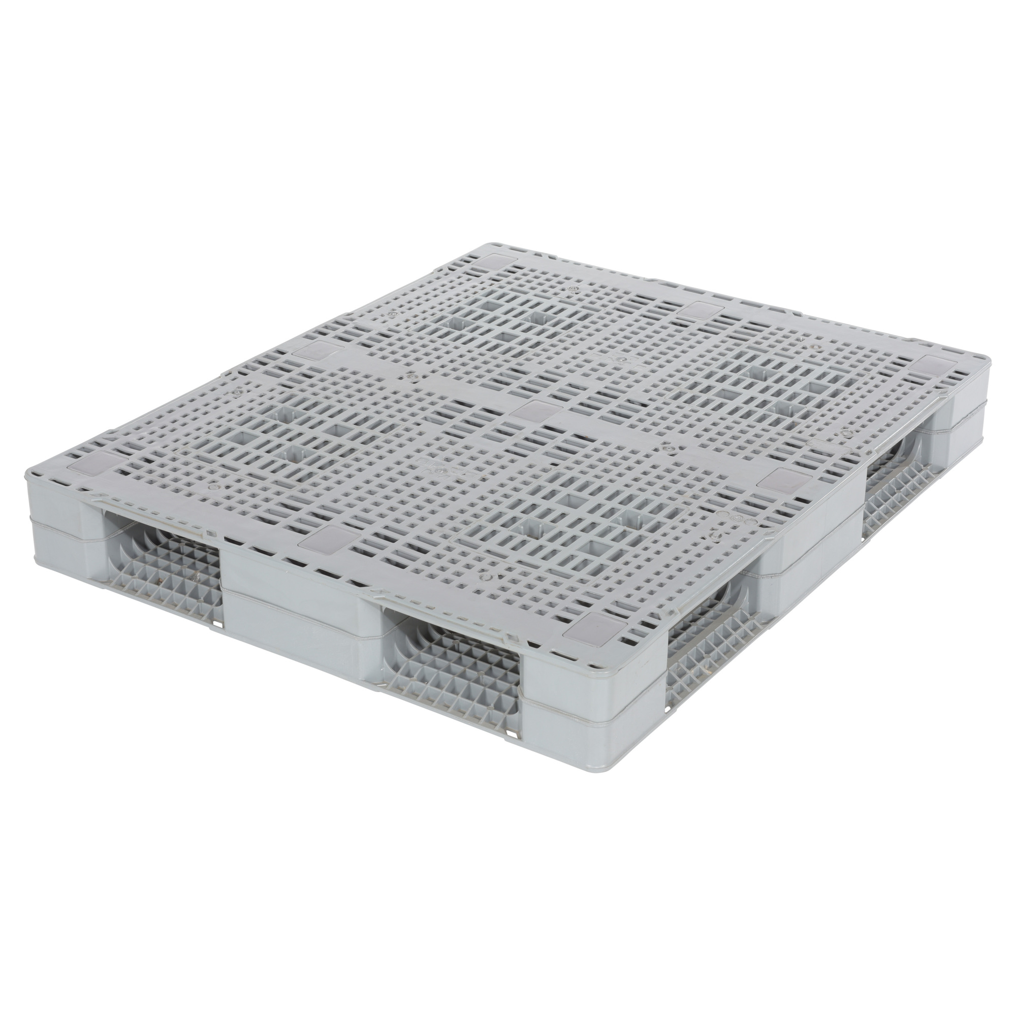 Vestil, Solid top stackable pallet/skid gray, Length 39 in, Width 47.25 ...
