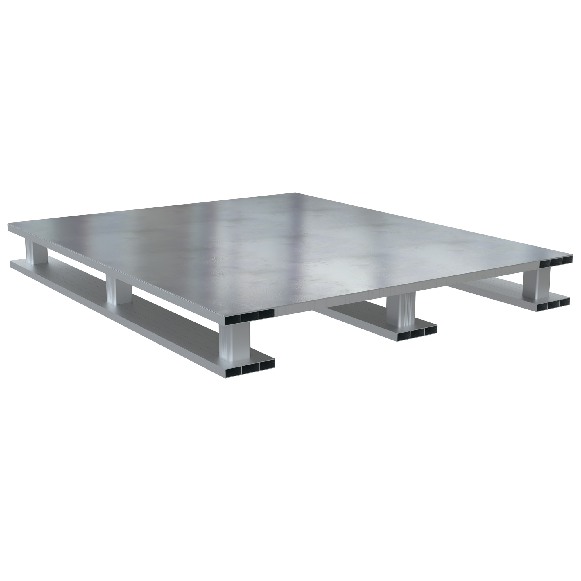 Vestil Aluminum Skid Bottom Pallet - Solid Top, 40in. x 48in., 6000 Lb ...