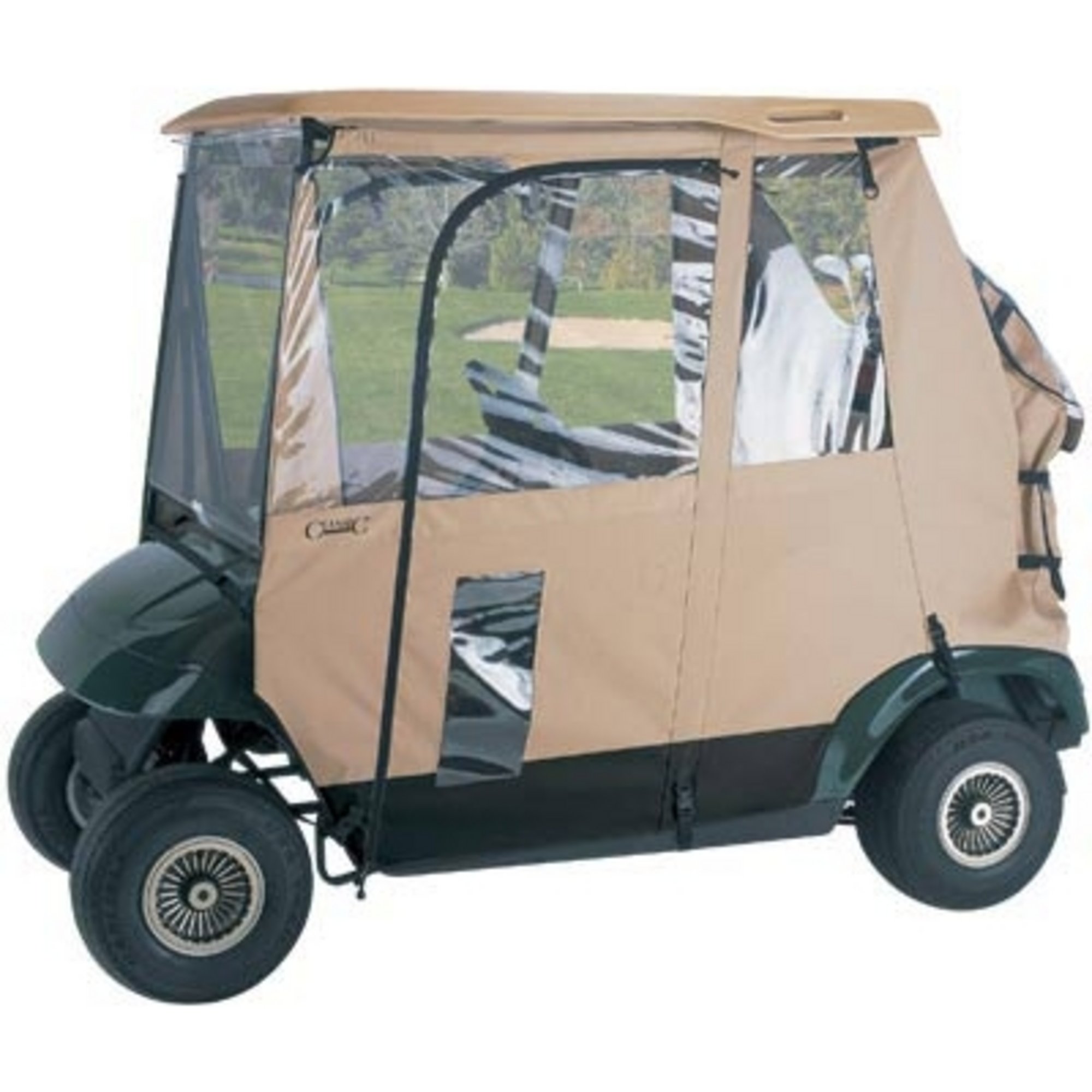 Classic Fairway Deluxe 3-Sided Golf Car Enclosure — Fits 83-99 Club ...