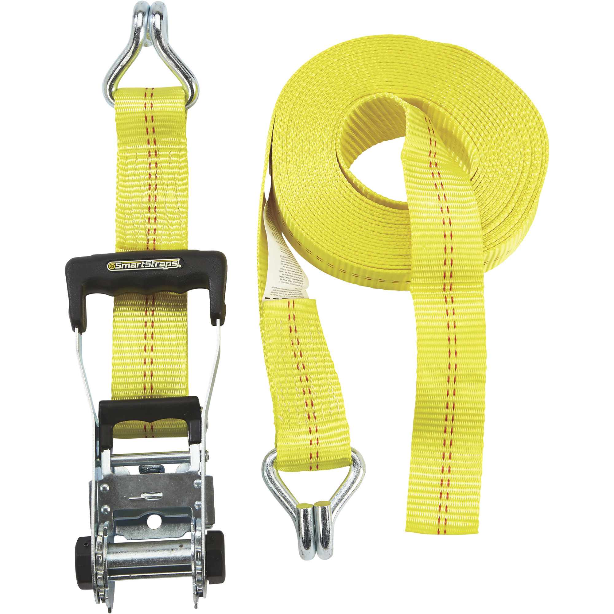 Smart Straps Commercial-Grade RatchetX J-Hook Tie-Down, 30ft. x 2in., 1 ...