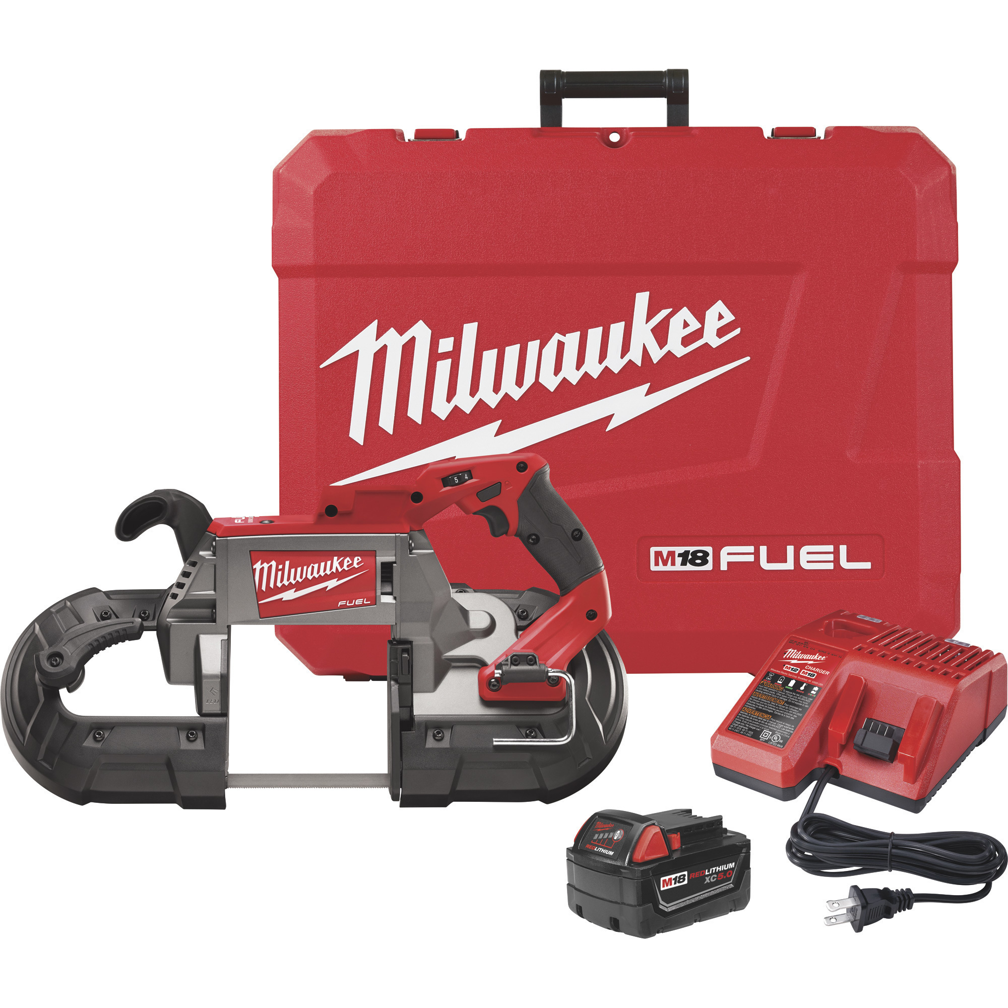 Milwaukee M18 FUEL Cordless Deep Cut Band Saw Kit, 18 Volt, Model# 2729 ...