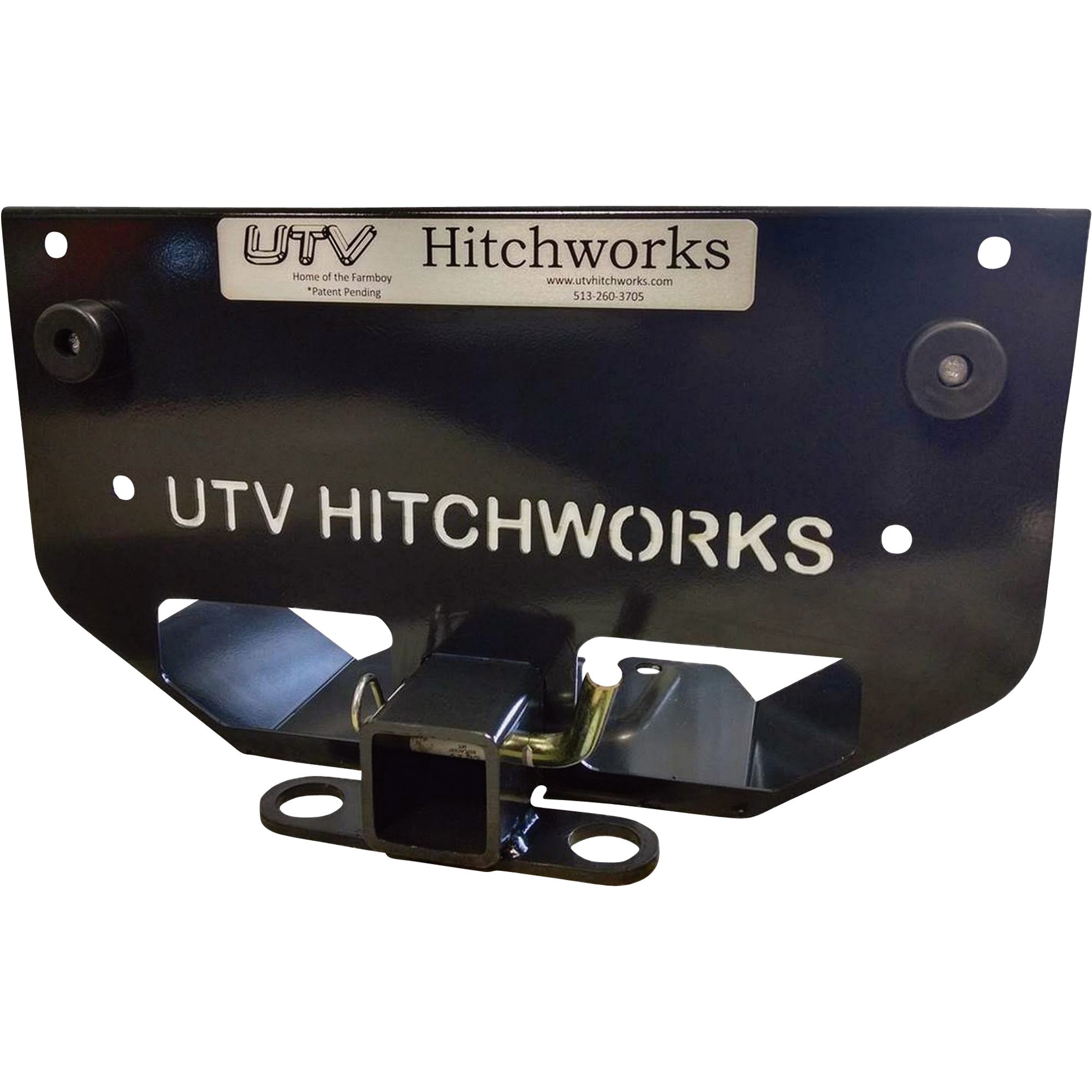 UTV Hitchworks Receiver Hitch Extension and Skid Plate — Fits Kubota ...