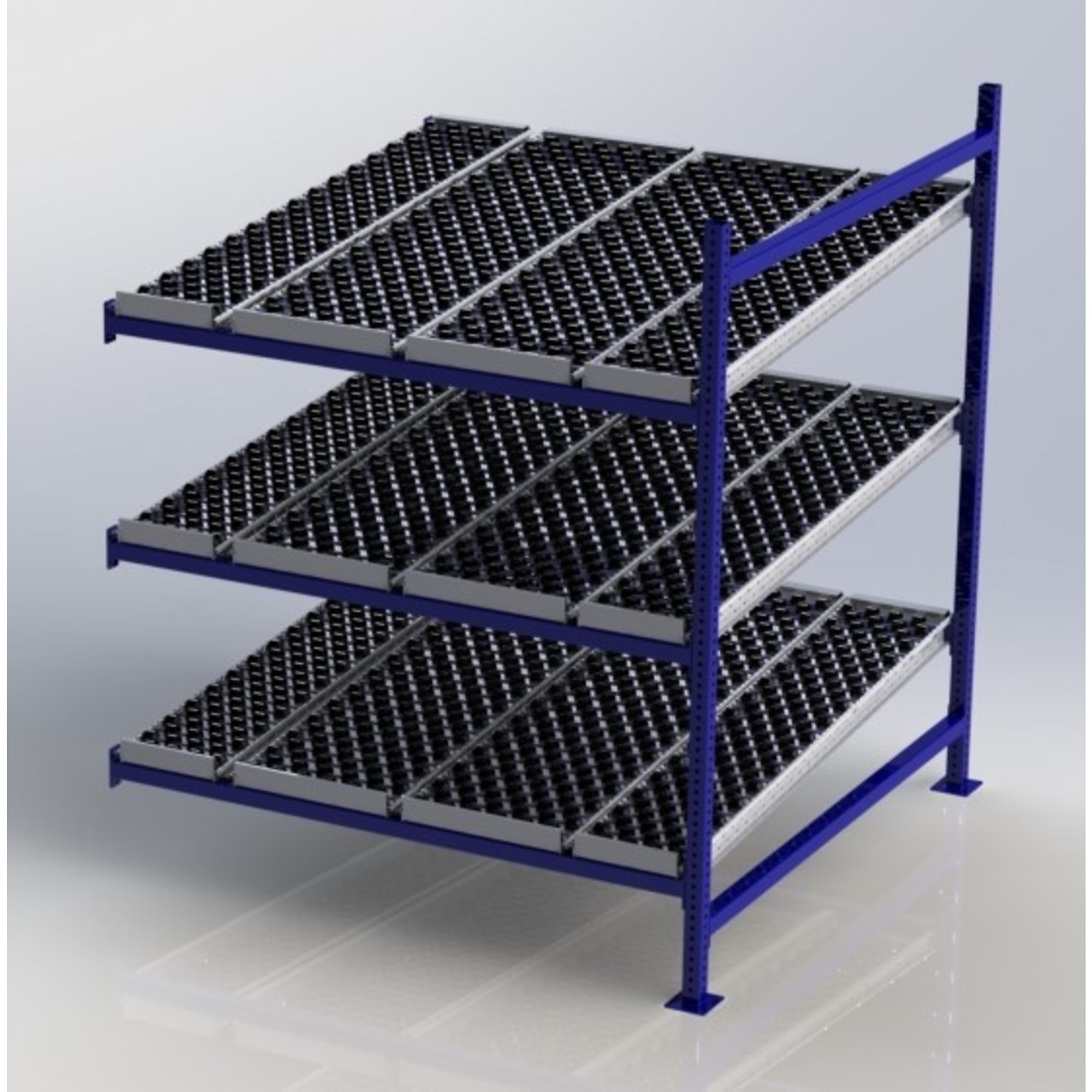Unex, Gravity Flow Rack Adder, Overall Height 72 in, Width 60 in, Depth ...