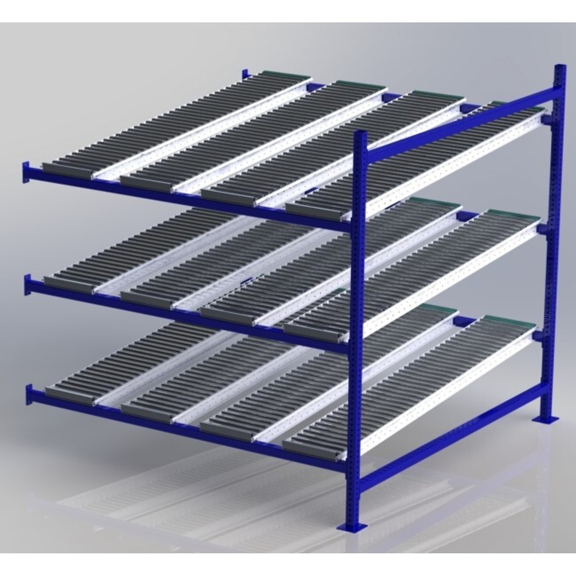 Unex, Gravity Flow Rack Adder, Overall Height 72 in, Width 72 in, Depth ...