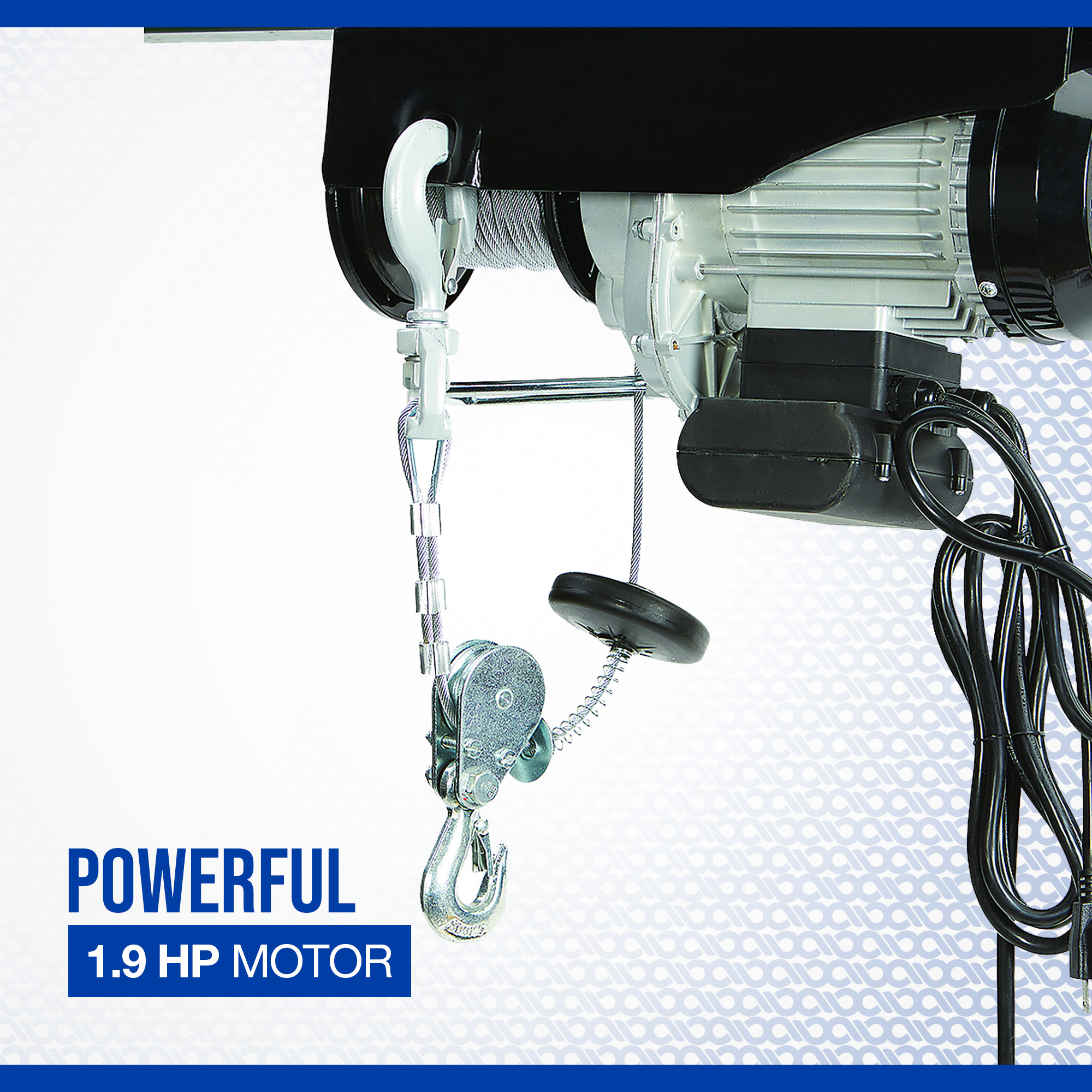 Strongway Electric Cable Hoist, 880-lb. Single-Line Capacity/1760-Lb ...