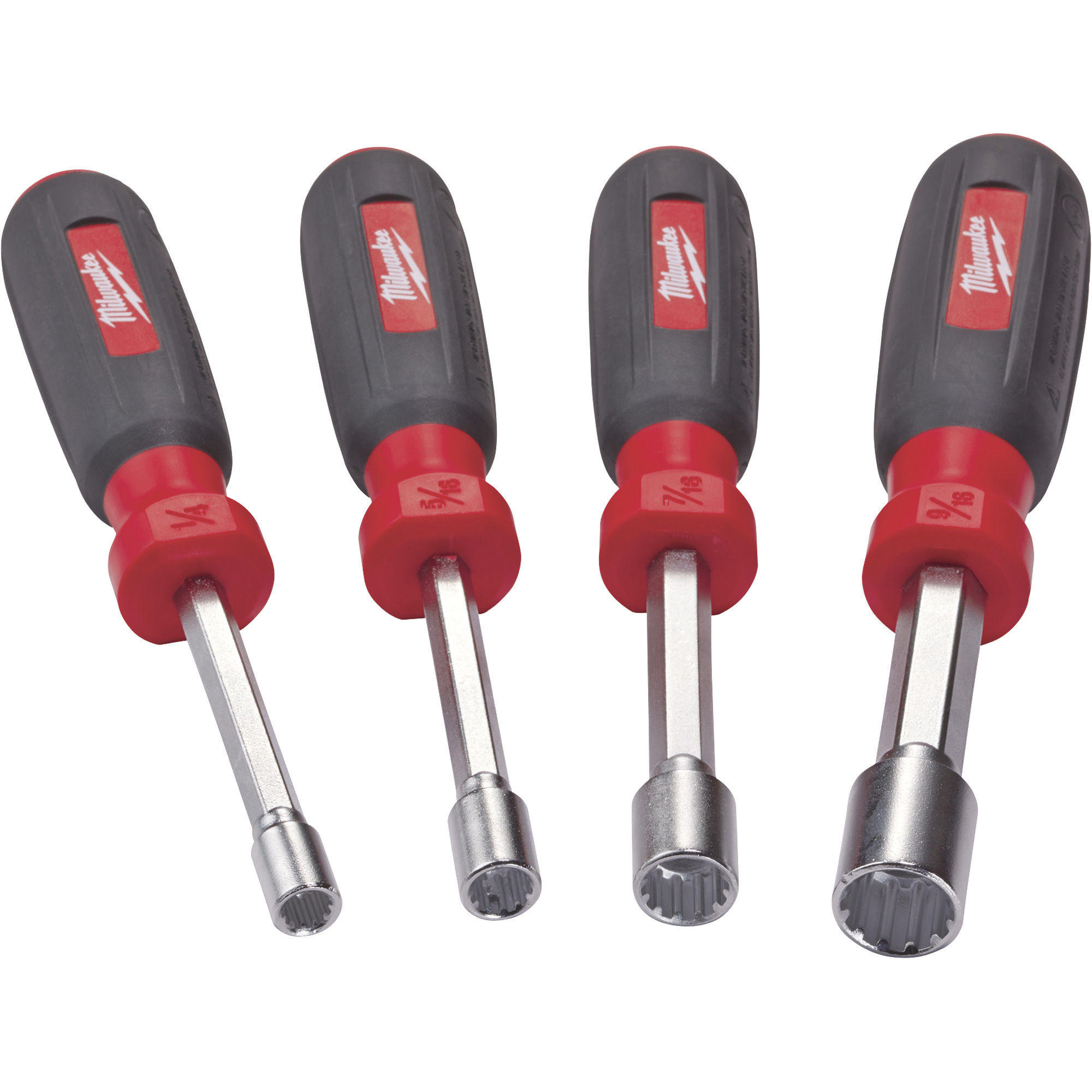 Milwaukee Hollow Shaft Nut Driver Set, 4-Pc., SAE, Model# 48-22-2404 ...