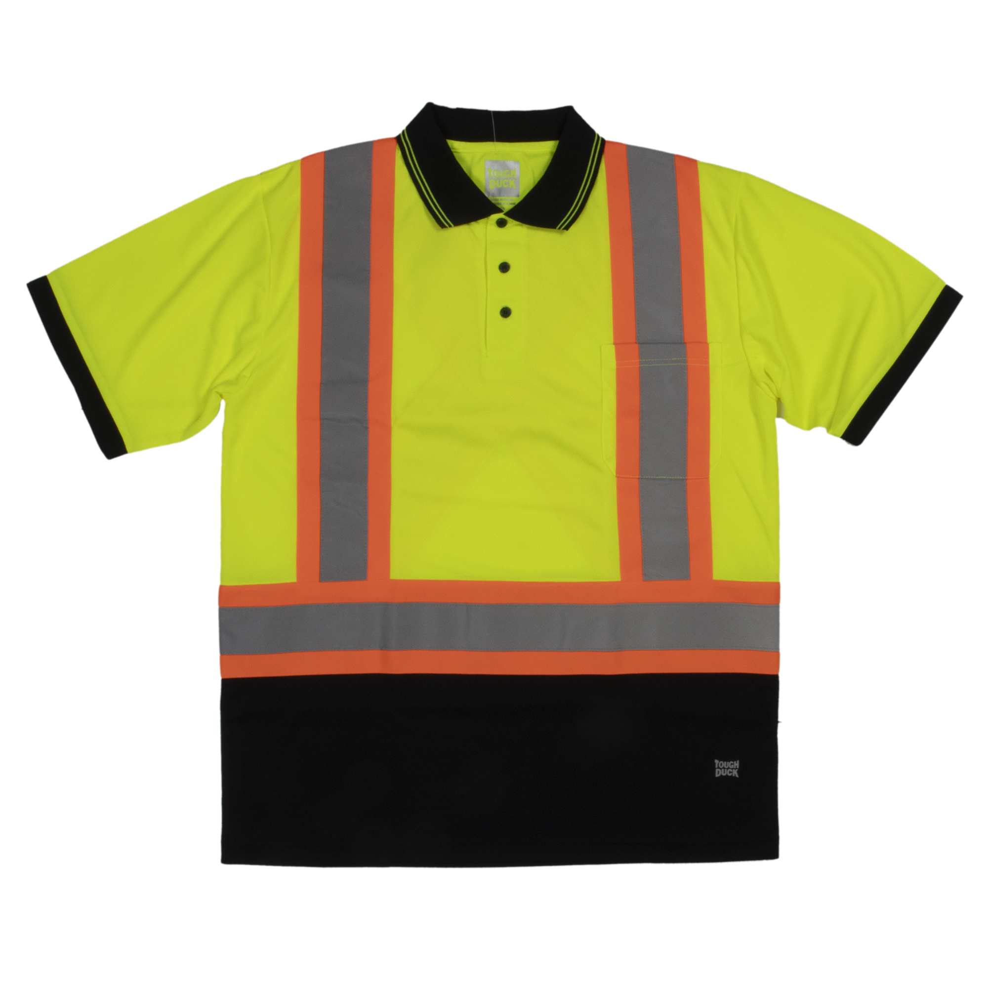 Tough Duck, Short Sleeve Safety Polo Shirt, Size M, Model# ST171-FLGR-M ...