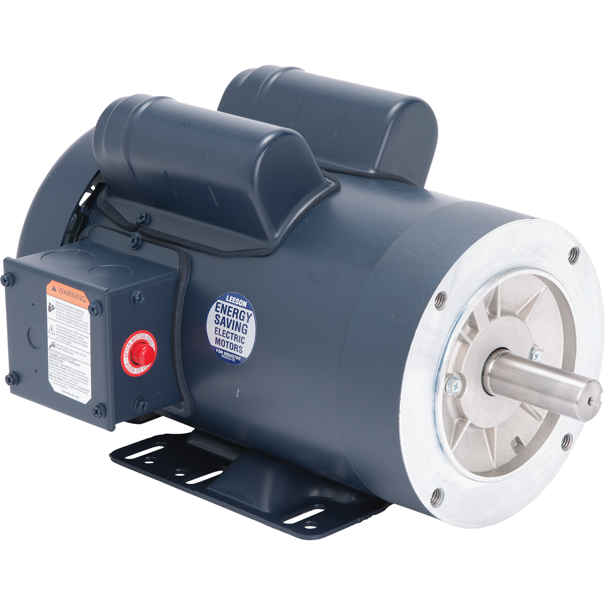 Leeson Pressure Washer Duty Electric Motor, 2 HP, 1,800 RPM, 115/208-230 Volts, Single Phase ...