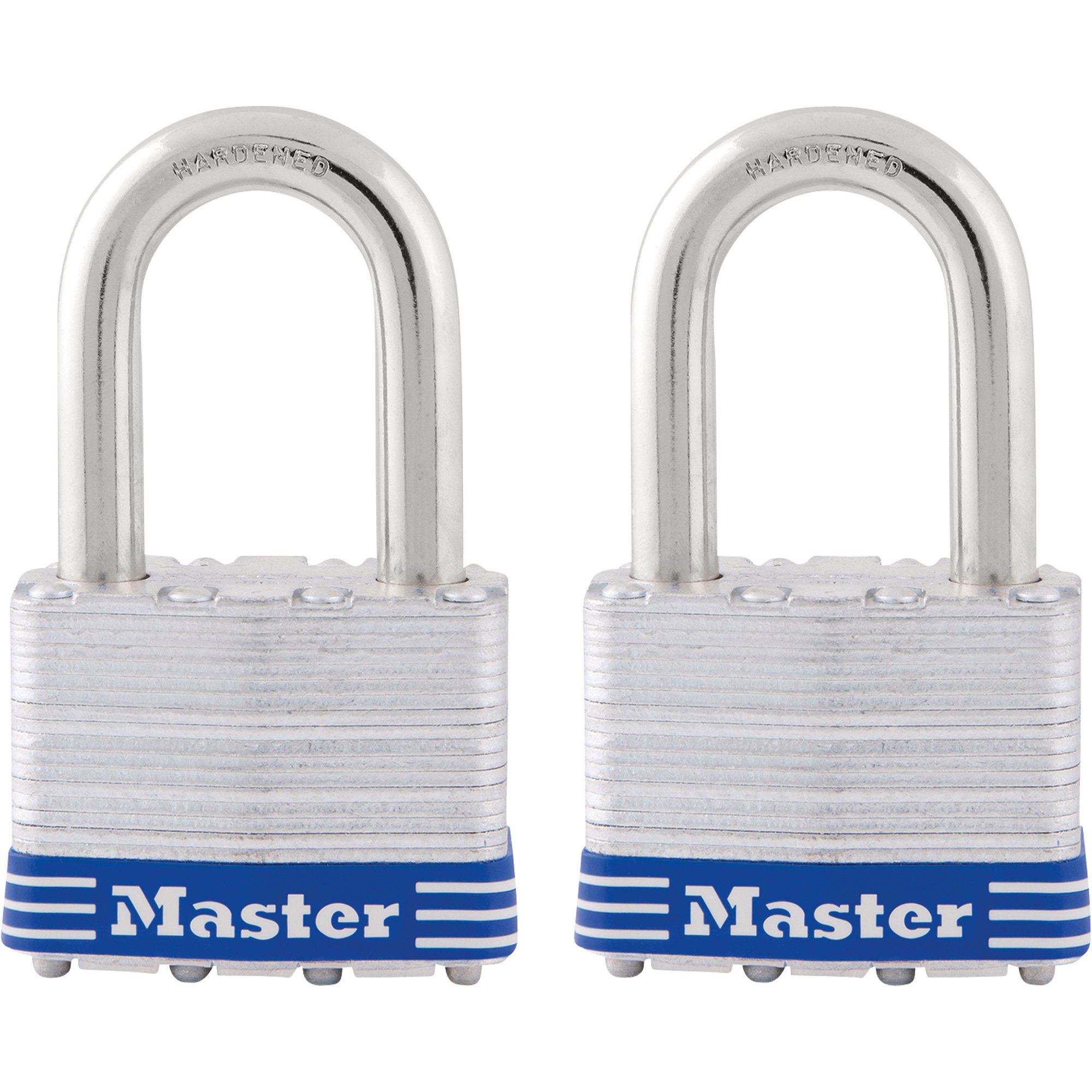 Master Lock 2-Pack Wide Body Laminated Steel Padlocks, 1 1/2in.H ...