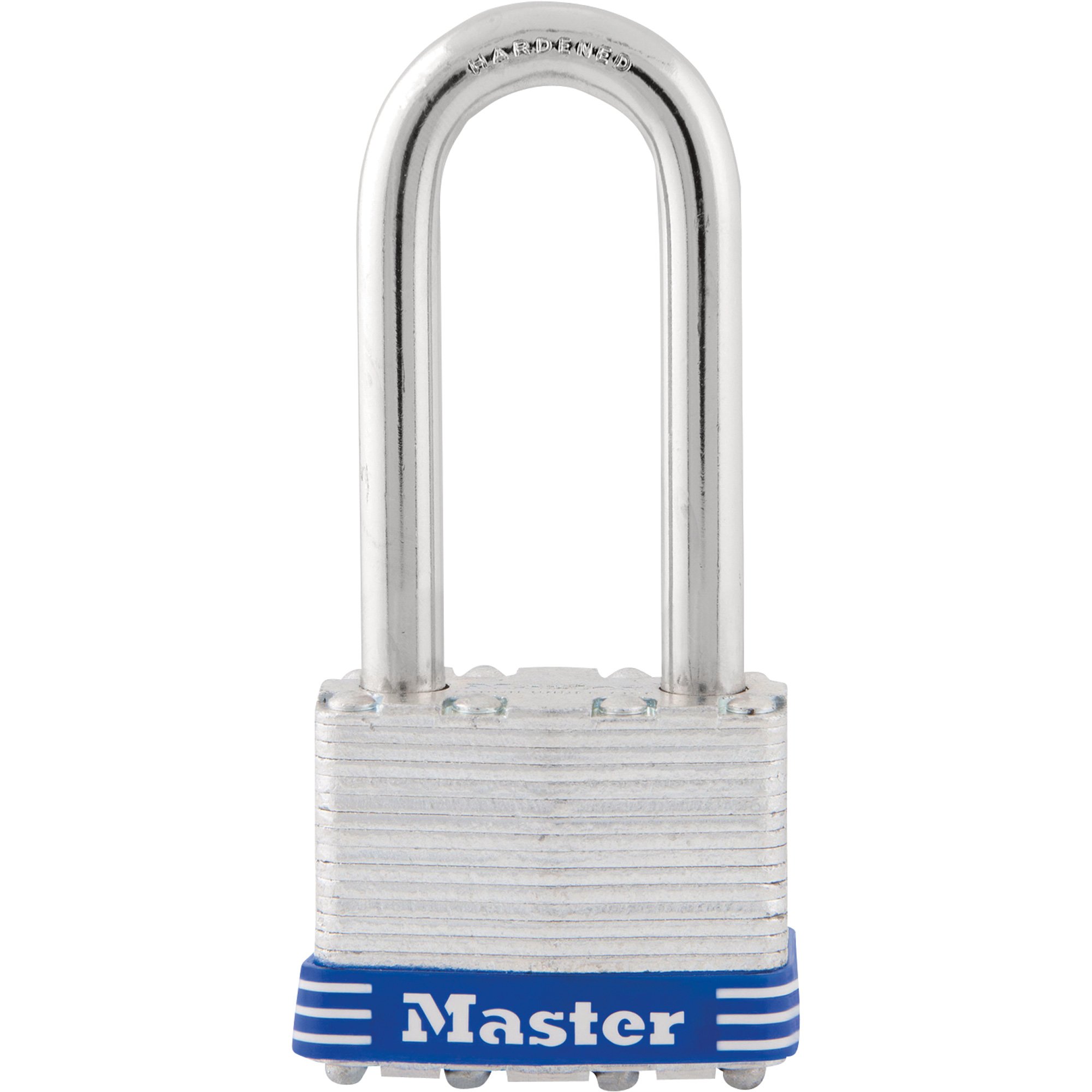 Master Lock Laminated Steel Padlock, 2in.H Shackle, 1 3/4in.W, Model ...