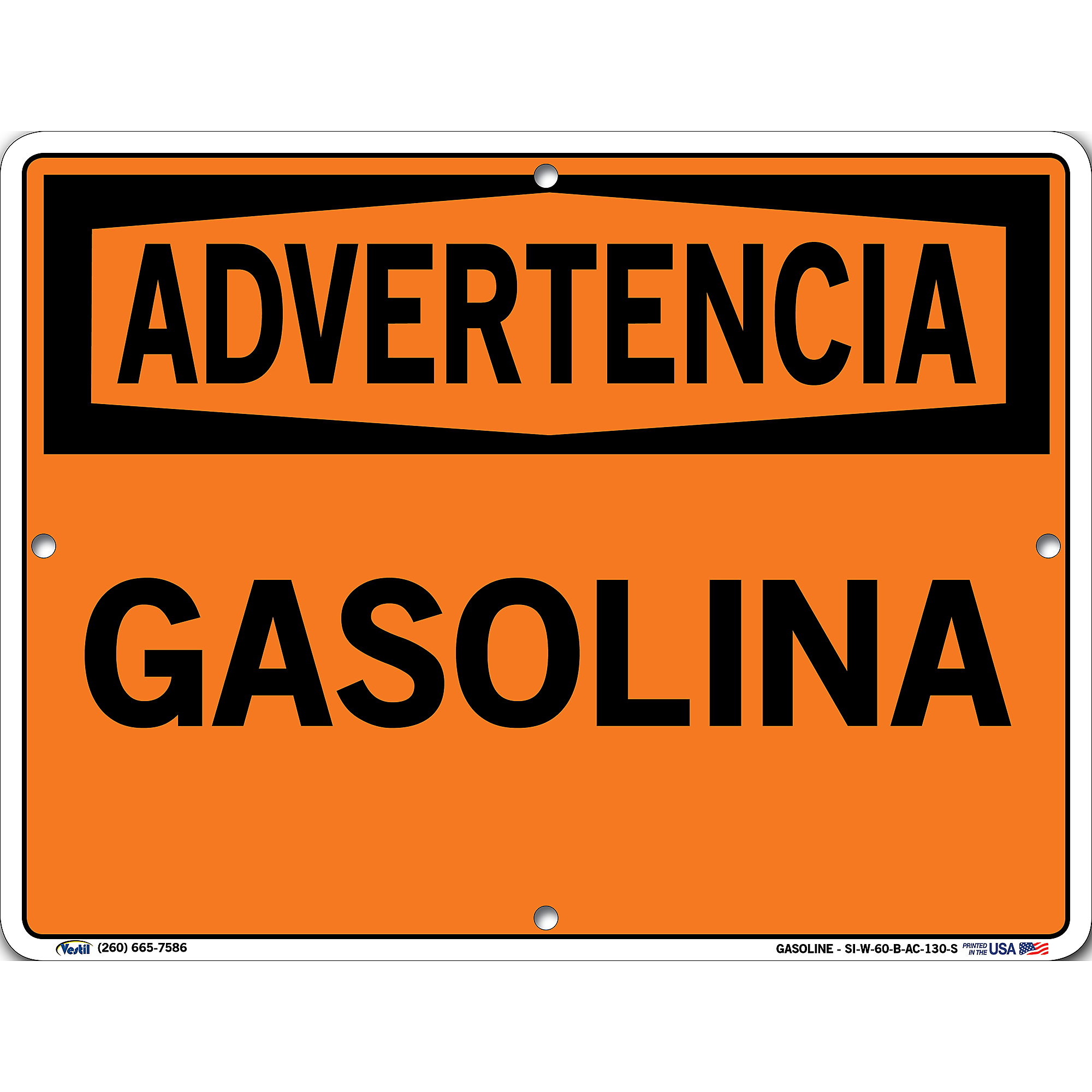 Vestil, Warning Sign (Spanish/Espanol) - Aluminum Composite, Sign ...