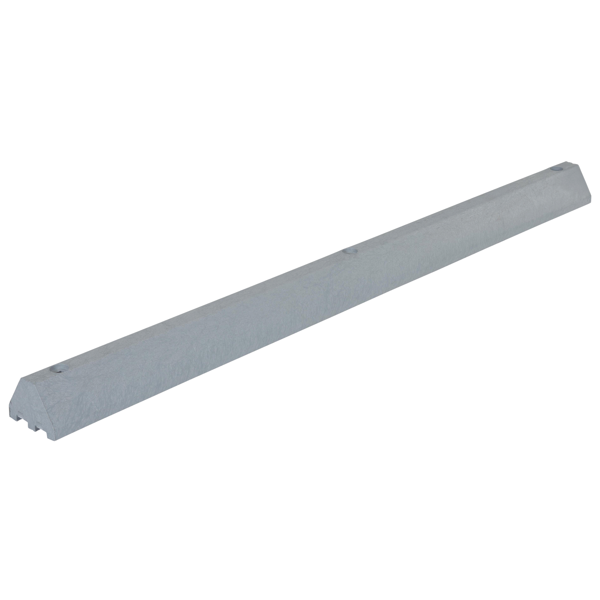 Vestil Recycled Plastic Car Stop - 72in. Length, 4in. Height, Gray ...