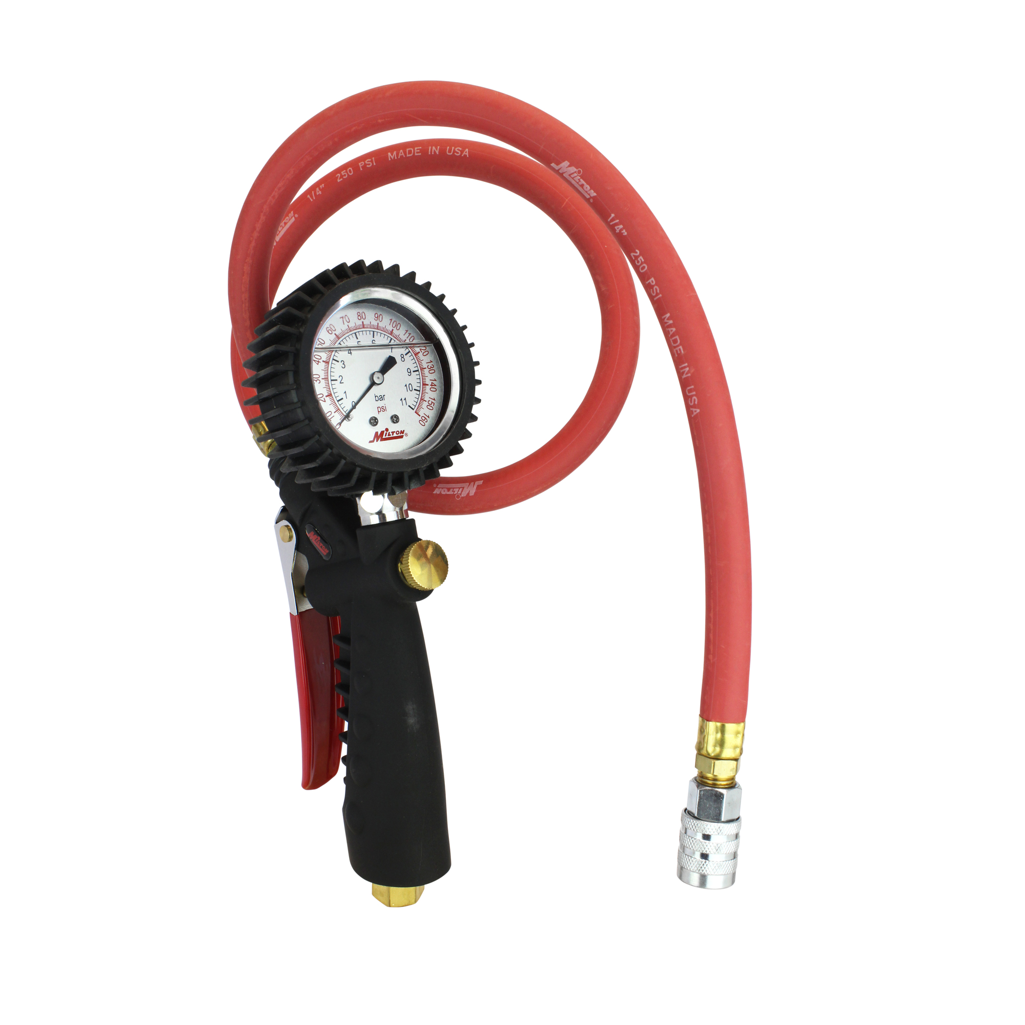 Milton, Analog Inflator Gauge with Kwik Grip Safety Chuck, Model# 572A ...