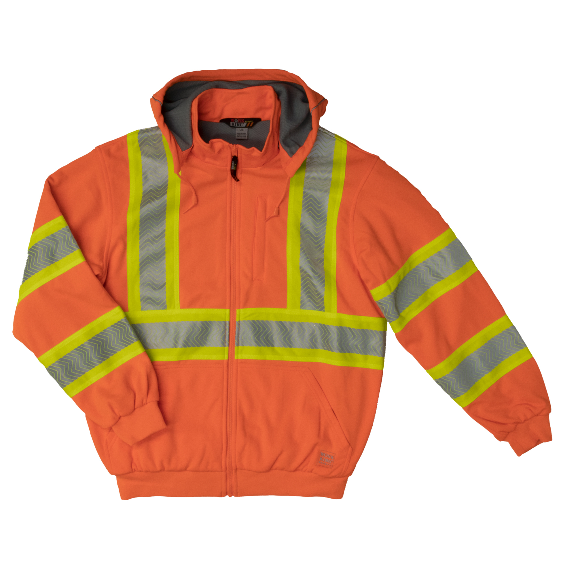 Tough Duck, Thermal Lined Safety Hoodie, Size XL, Color FLUORESCENT ...