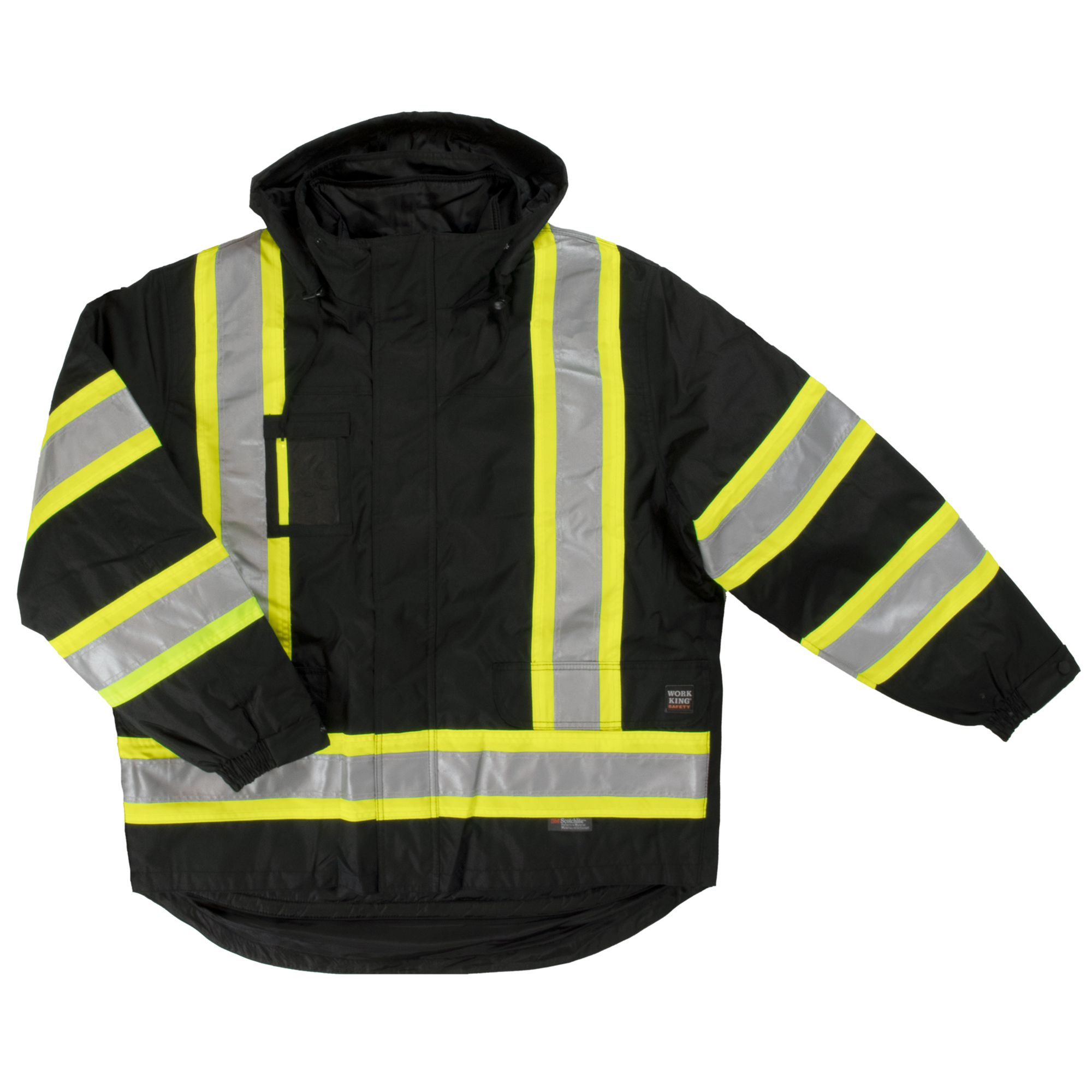 Tough Duck, 5in.1 Safety Jacket, Size 3XLT, Color BLACK, Model# S42651 ...