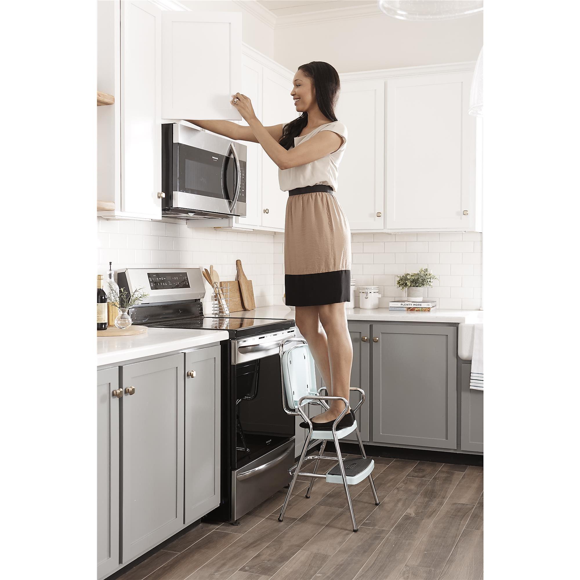 Cosco, Stylaire Retro Chair/Step Stool with Flip-Up Seat, Height 2.82 ...