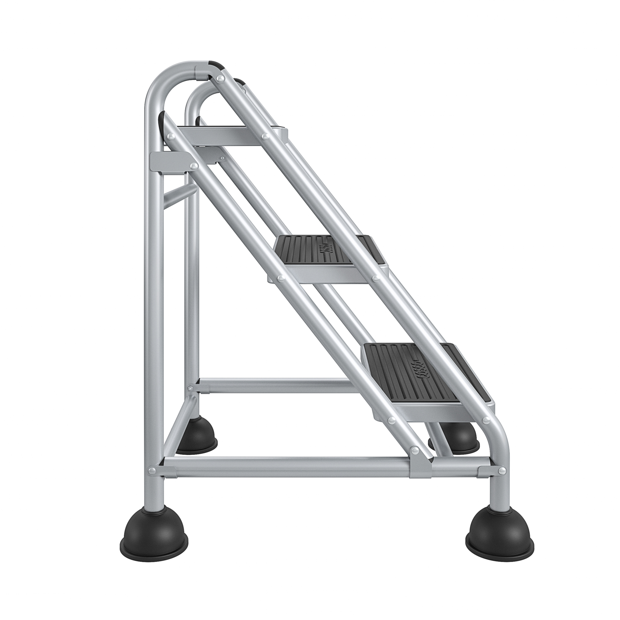 Cosco 3-Step Commercial Rolling Steel Step Ladder, 300lb. Capacity ...