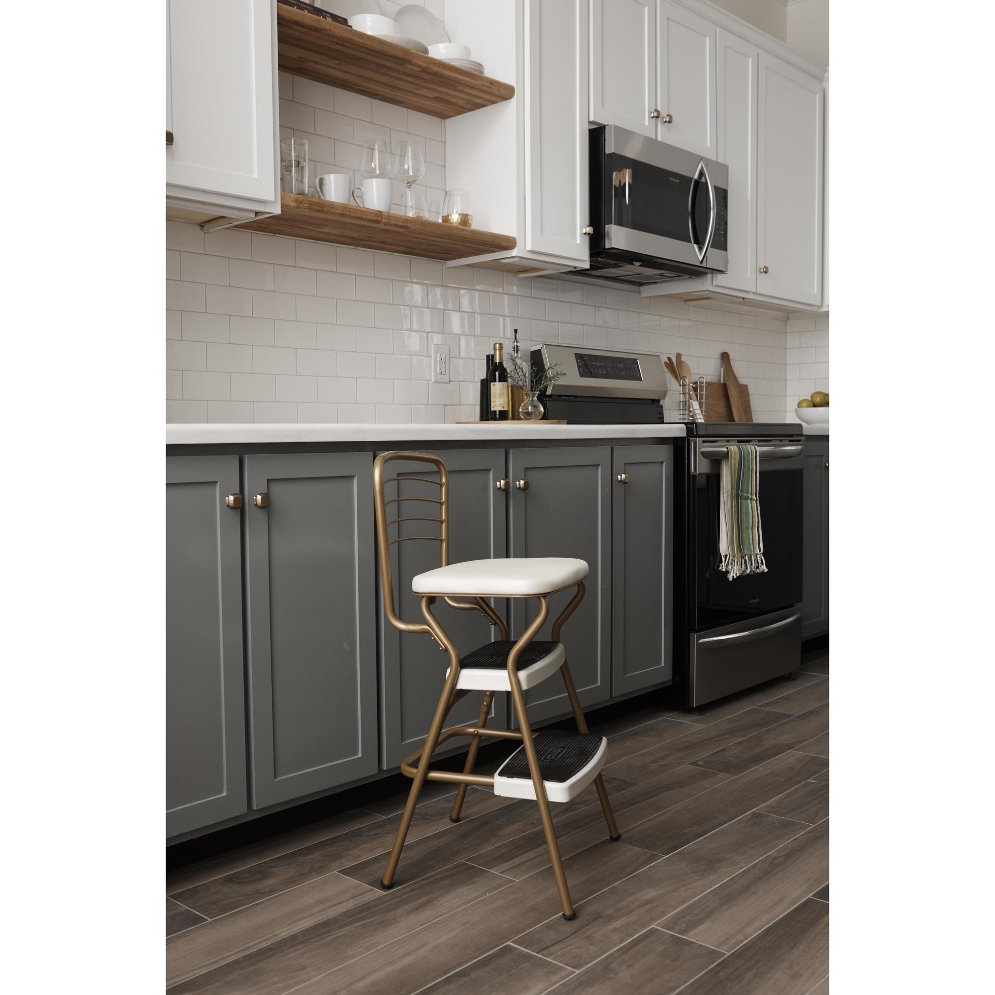 Cosco, Stylaire Retro Chair/Step Stool with Flip-Up Seat, Height 2.82 ...