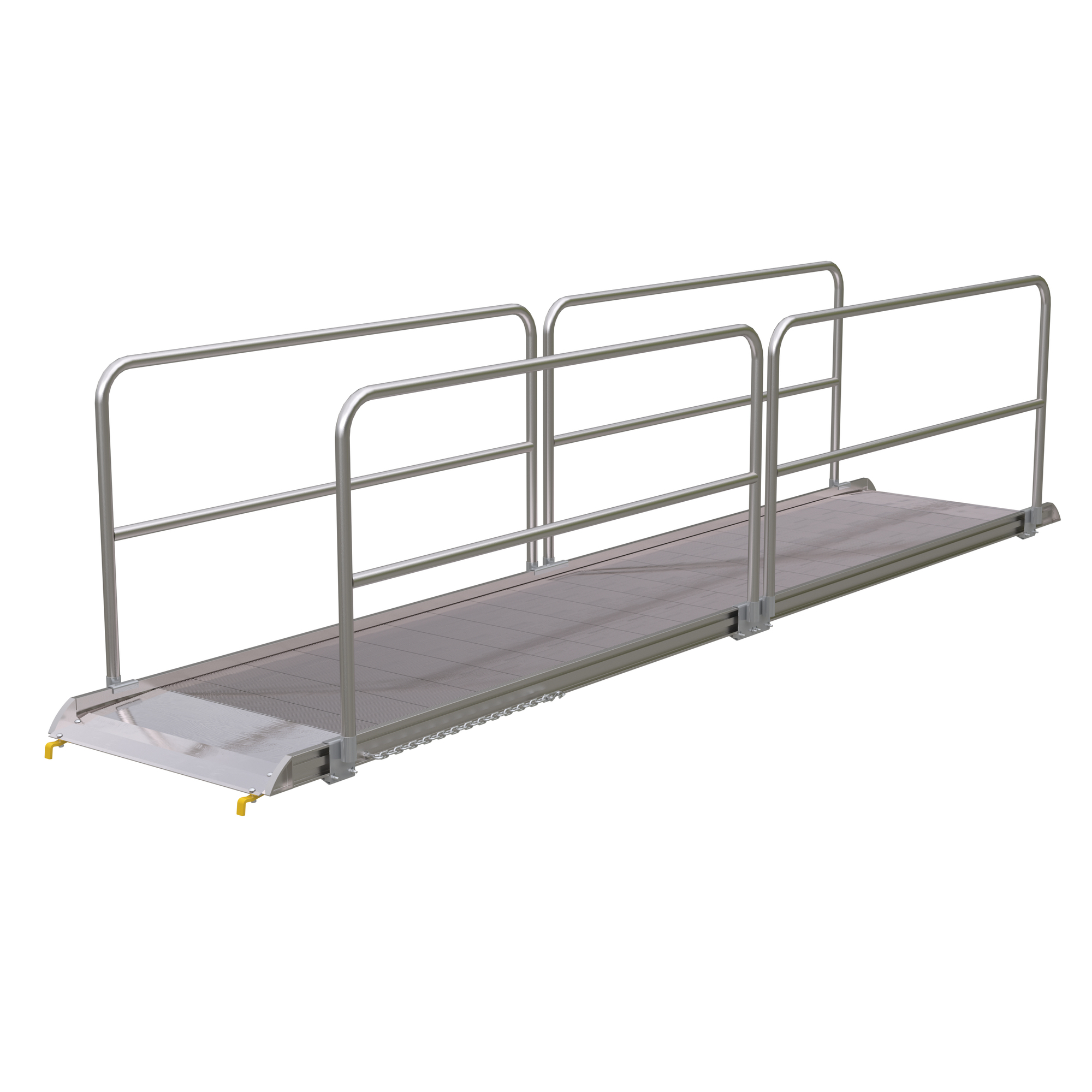 Vestil 192in. Walk Ramp w/Handrails, Aluminum, 1000lb. Capacity, Model ...