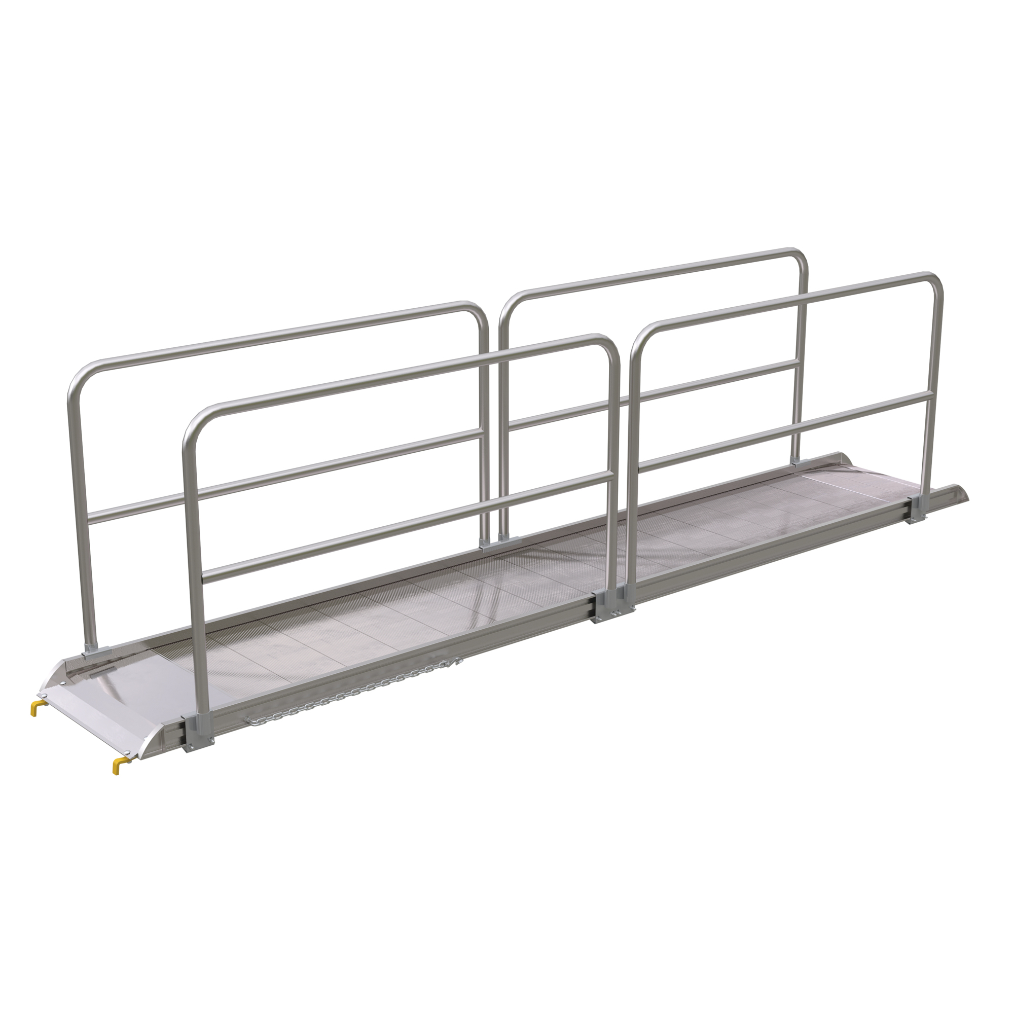 Vestil Aluminum Walk Ramp with Handrails - 168in., 1600-Lb. Capacity ...