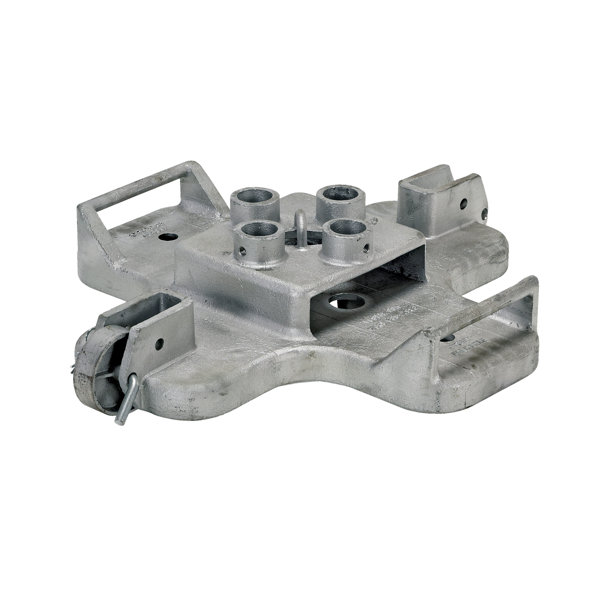 Vestil, 25.13X28.5X5.7 Safety Railing Base, Length 28.5625 in, Model ...